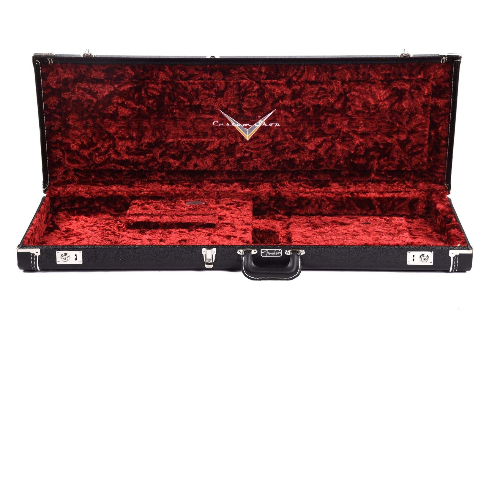 Fender Custom Shop Hardshell Case for Electric Guitar Black w/Red Inte ...