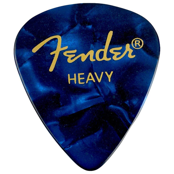 Fender 351 Pick Pack (12) Blue MOTO Heavy – Chicago Music Exchange