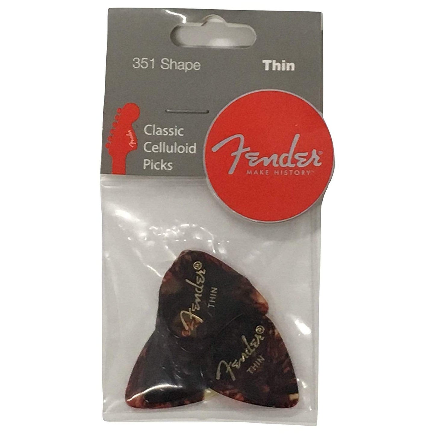 Fender 351 Pick Pack (12) Shell Thin – Chicago Music Exchange