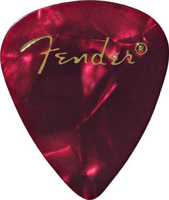 Fender Thin Guitar Picks Red Moto (12) – Chicago Music Exchange