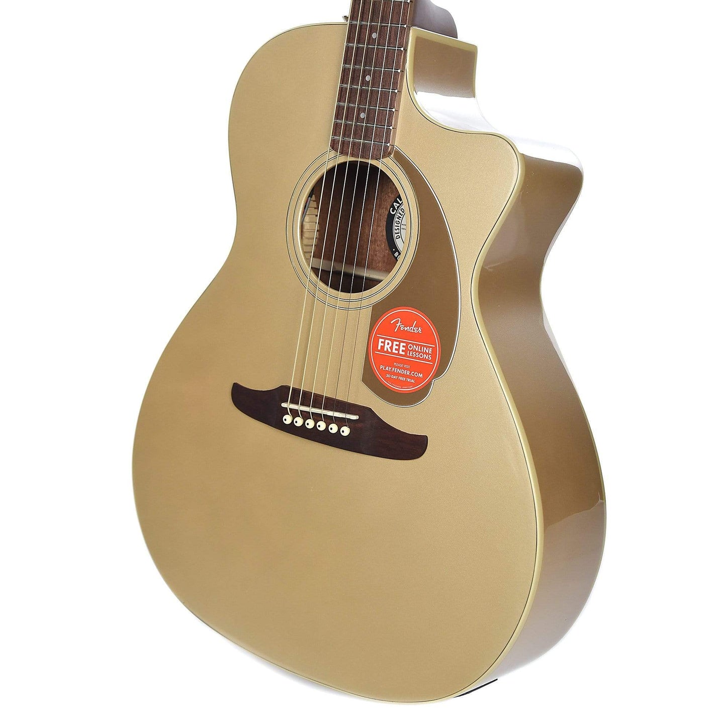 Fender Newporter Player Acoustic Champagne – Chicago Music Exchange