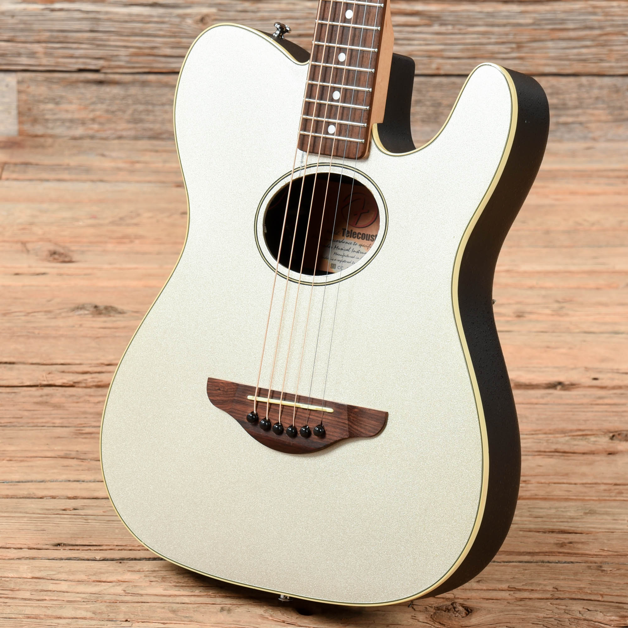 Fender Standard Telecoustic Silver Sparkle 2000 – Chicago Music Exchange