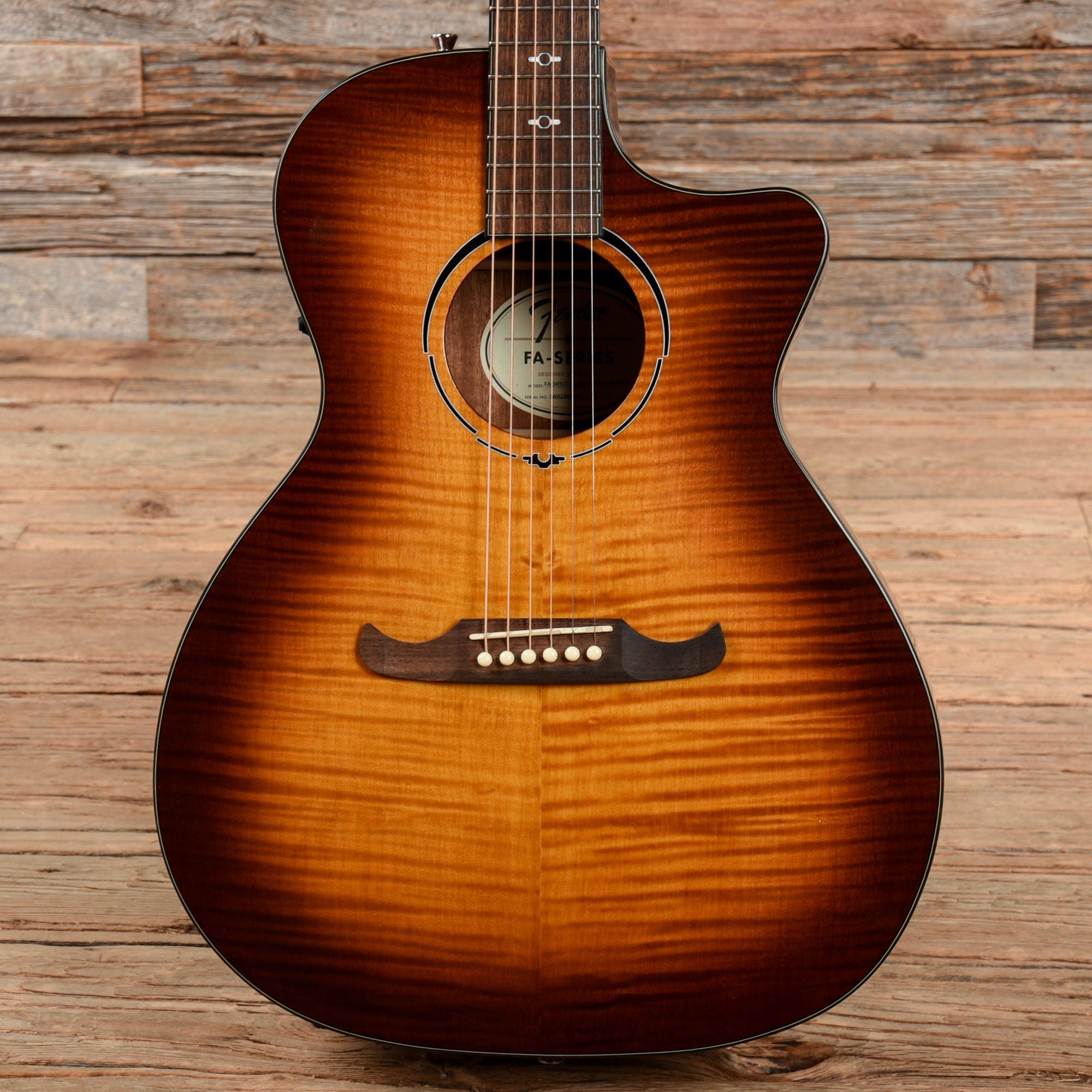Fender FA-345CE Auditorium Tea Burst 2018 – Chicago Music Exchange