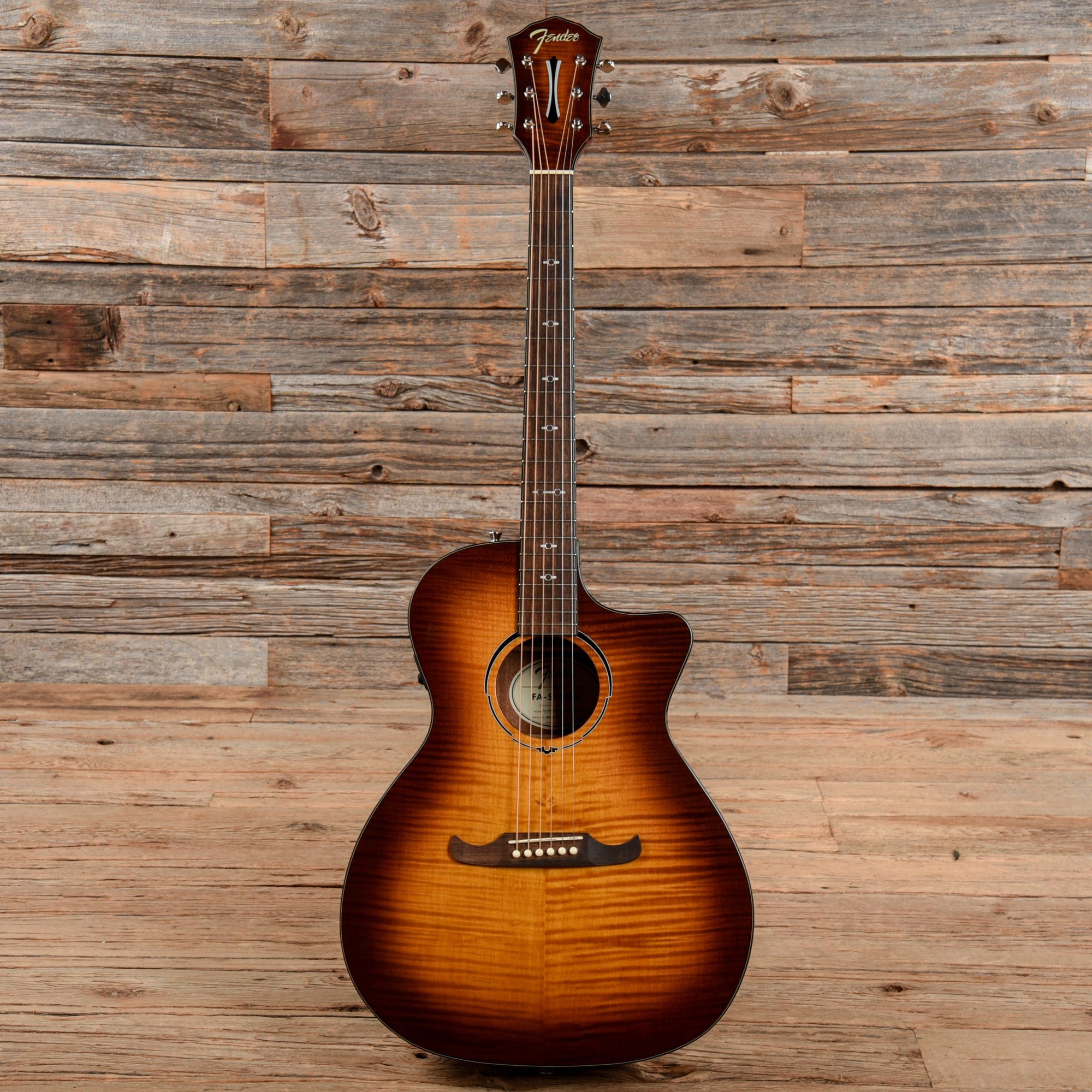 Fender FA-345CE Auditorium Tea Burst 2018 – Chicago Music Exchange
