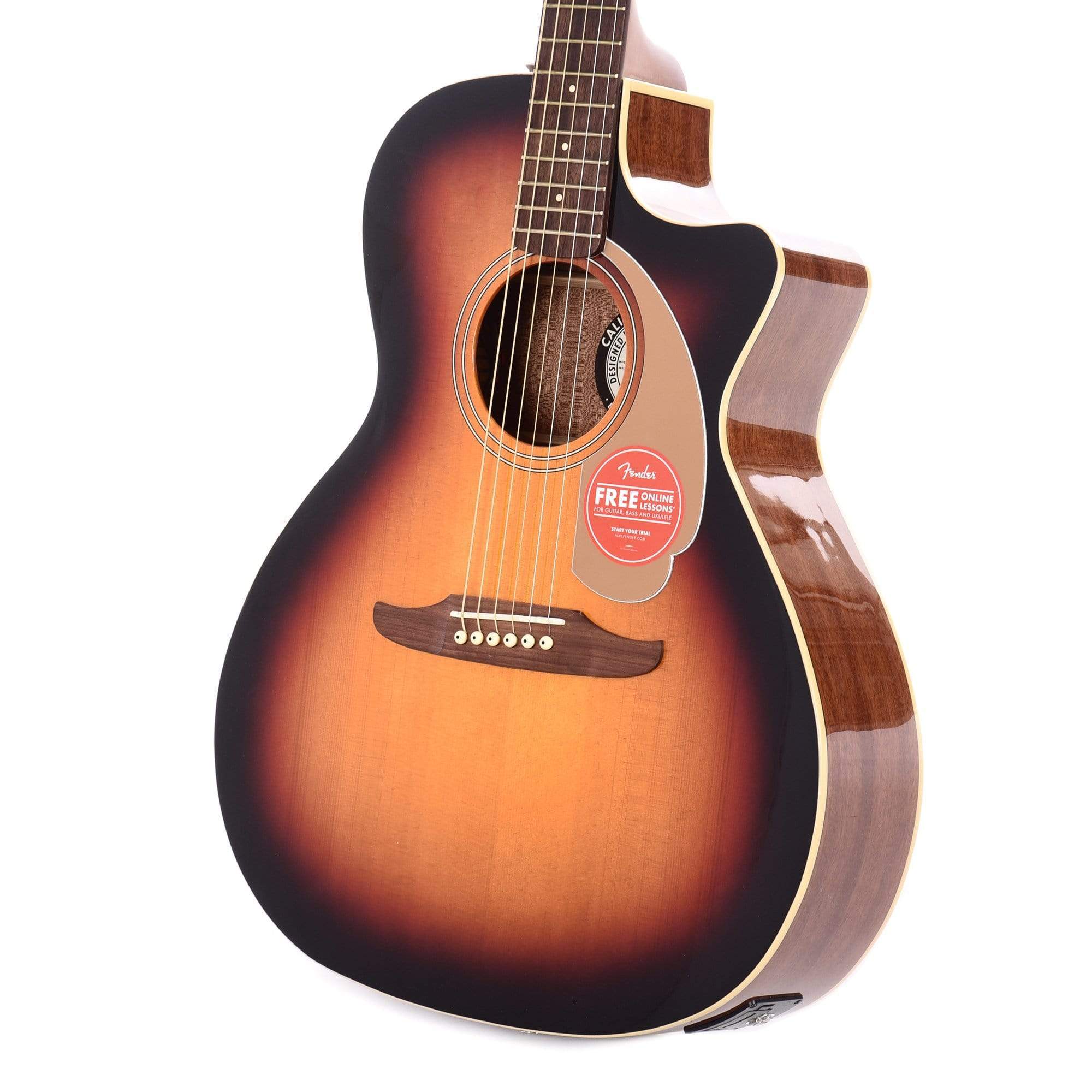 Fender Newporter Player Acoustic Sunburst – Chicago Music Exchange