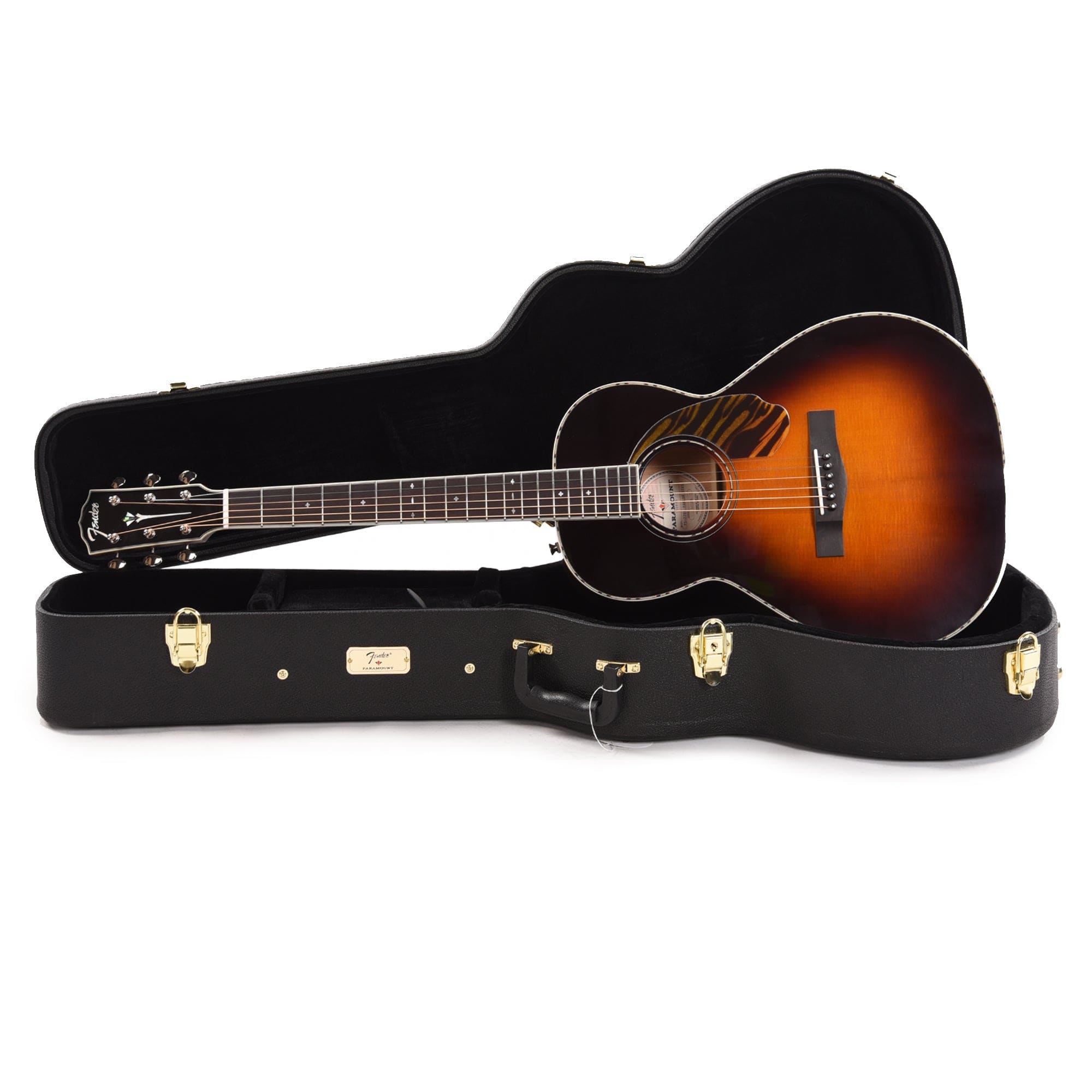Fender Paramount PS-220E Parlor 3-Tone Vintage Sunburst – Chicago Music ...