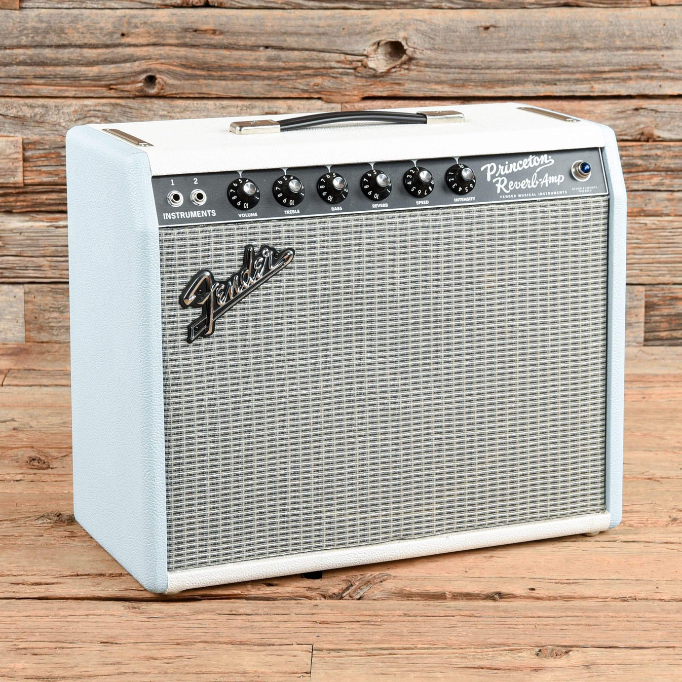 Fender '65 Princeton Reverb Reissue Blue/White 2012 – Chicago Music ...