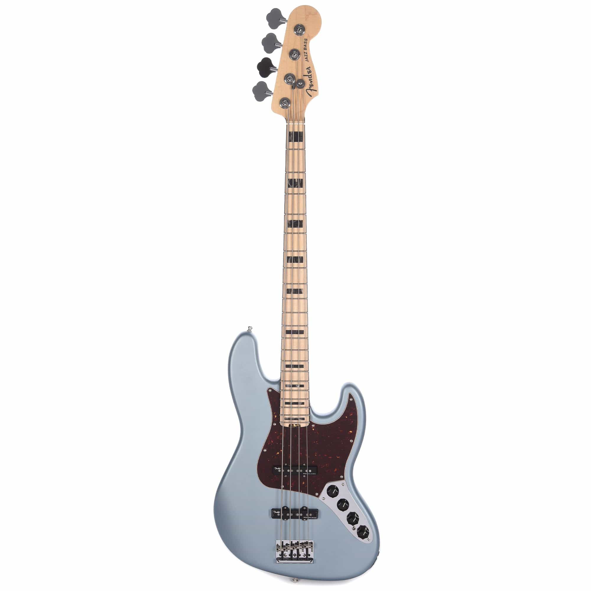 Fender American Elite Jazz Bass Satin Ice Blue Metallic – Chicago Music ...