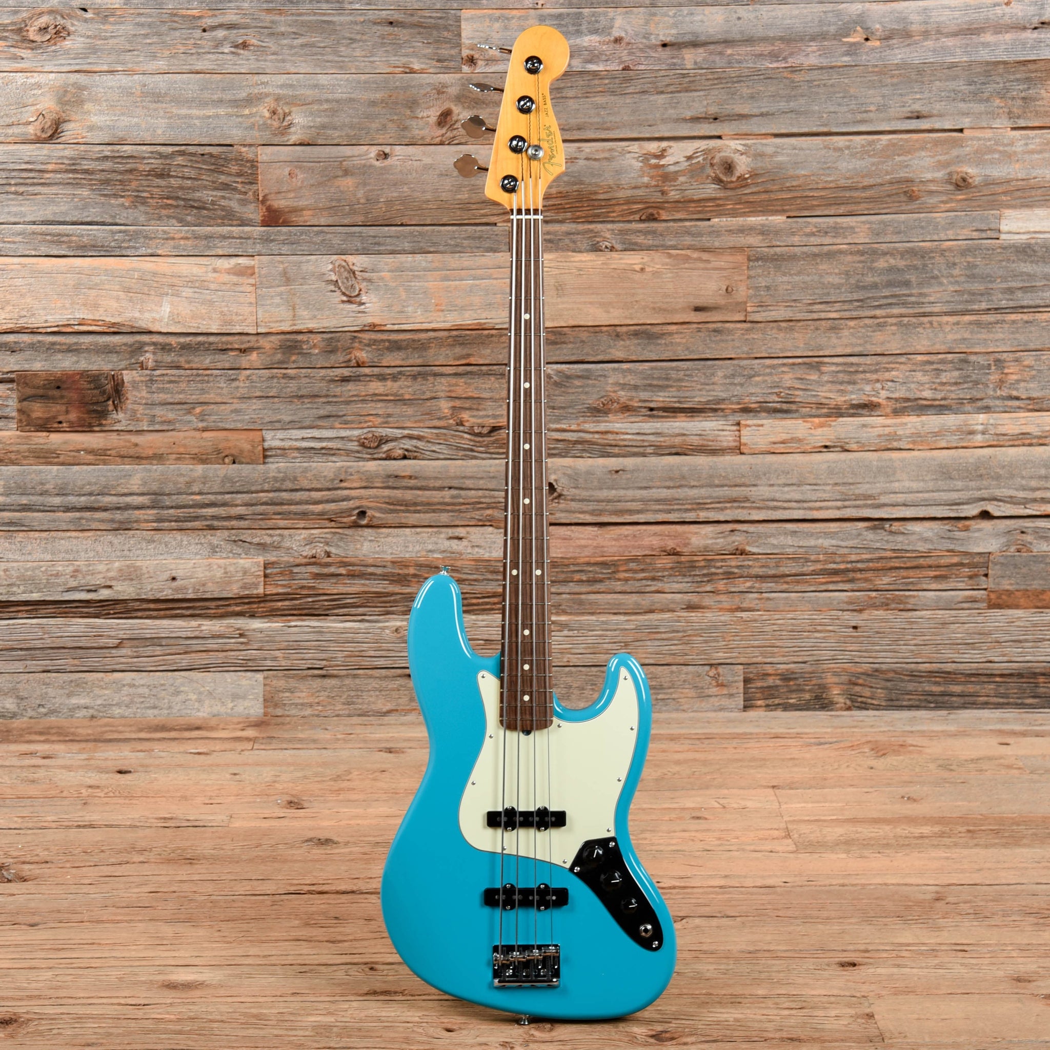 Fender American Pro II Jazz Bass Miami Blue 2021 – Chicago Music Exchange