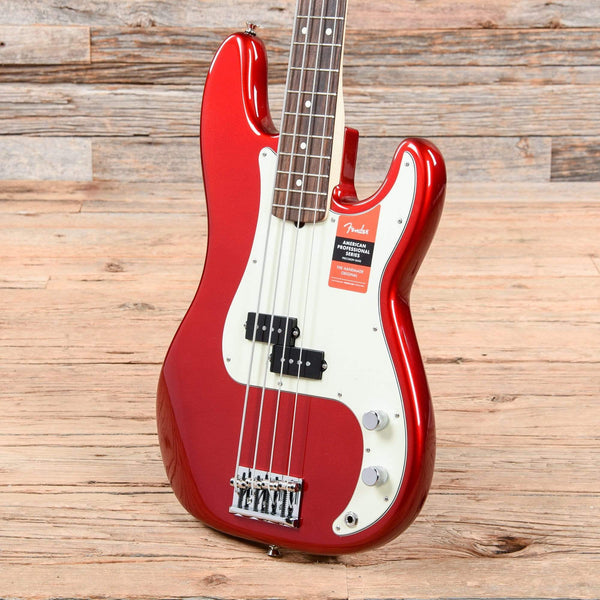 Fender American Pro Precision Bass Candy Apple Red – Chicago Music Exchange