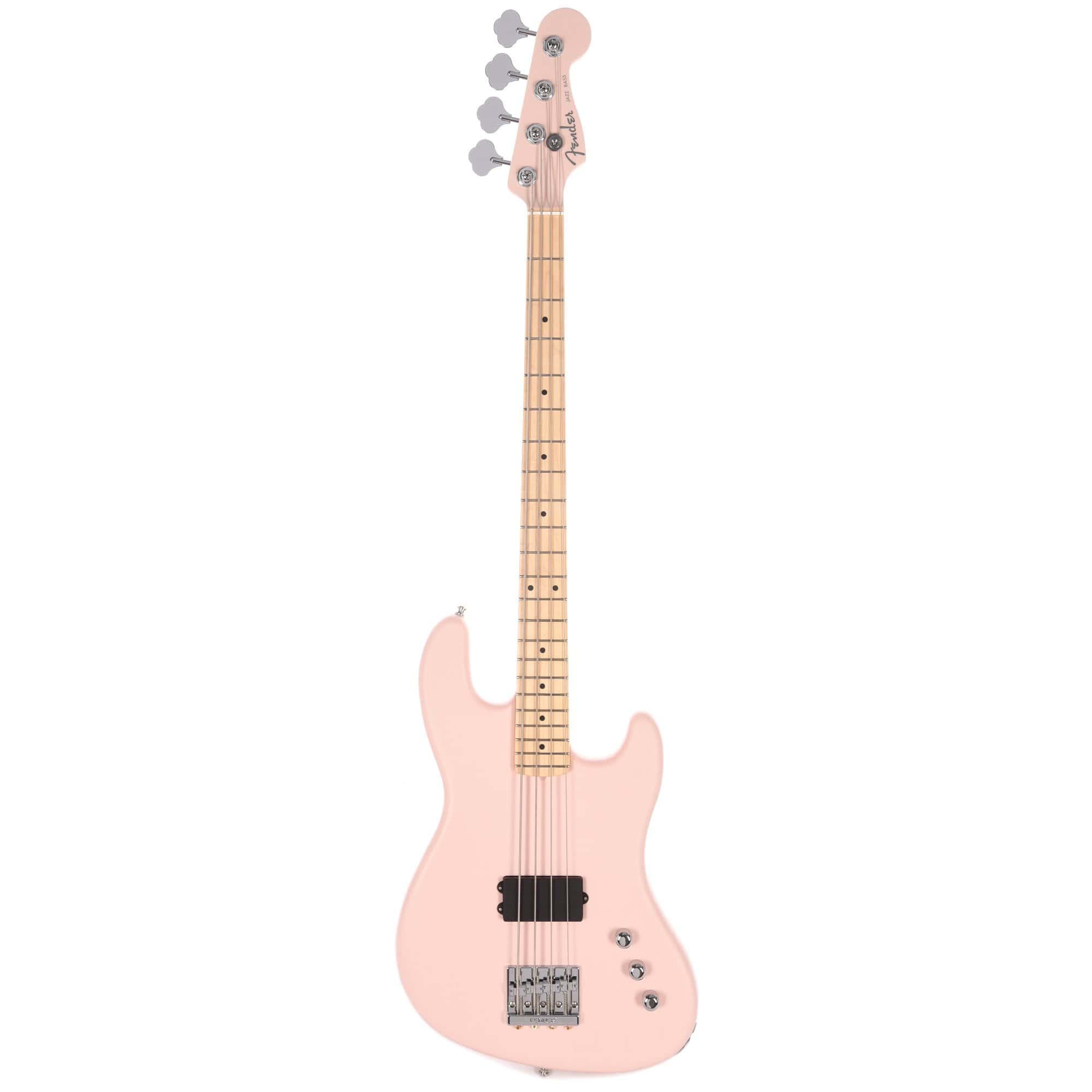 Fender Artist Flea Jazz Bass Active Shell Pink w/Aguilar OBP-1 Preamp ...