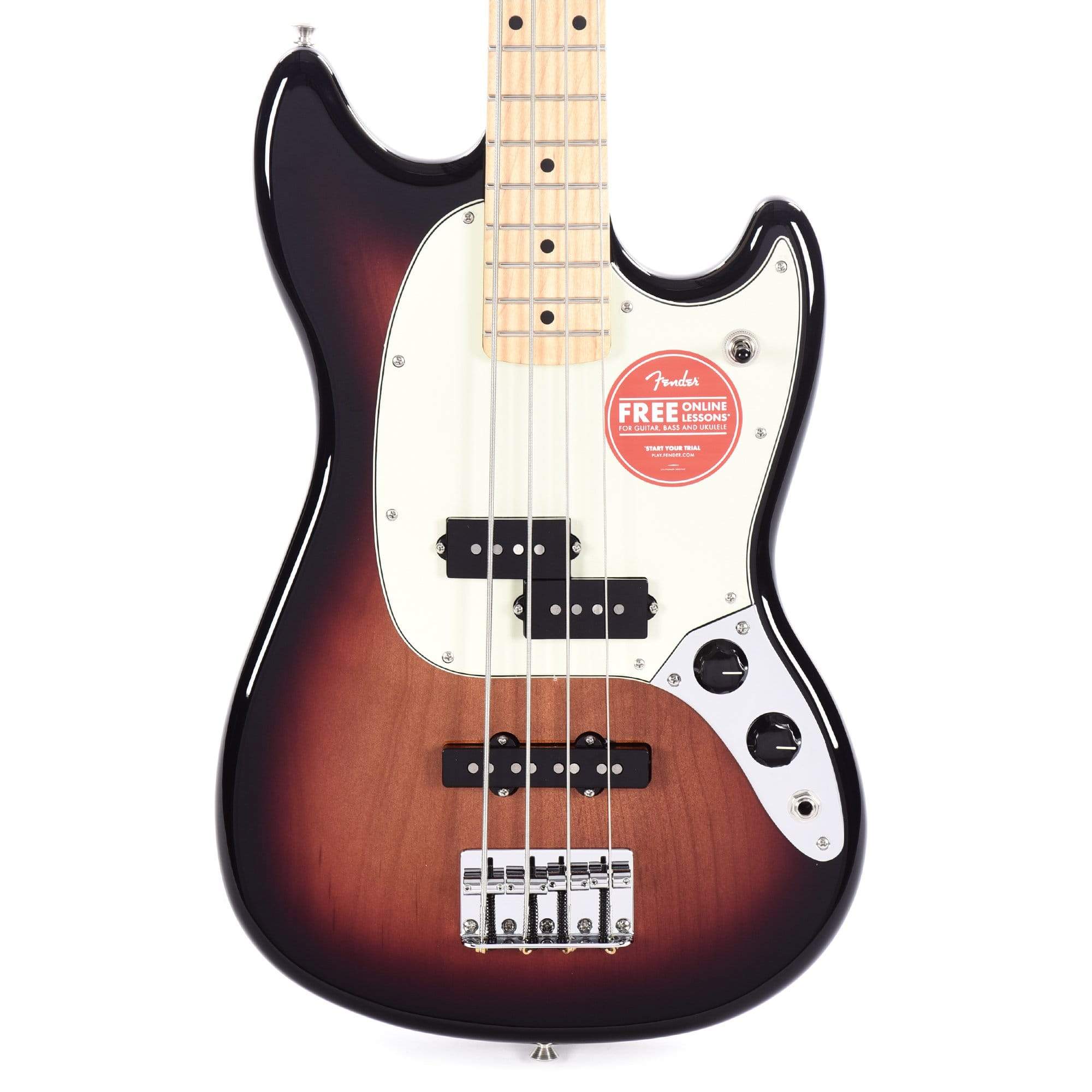 Fender Offset Series Mustang Bass PJ 3-Color Sunburst w/Mint Pickguard ...
