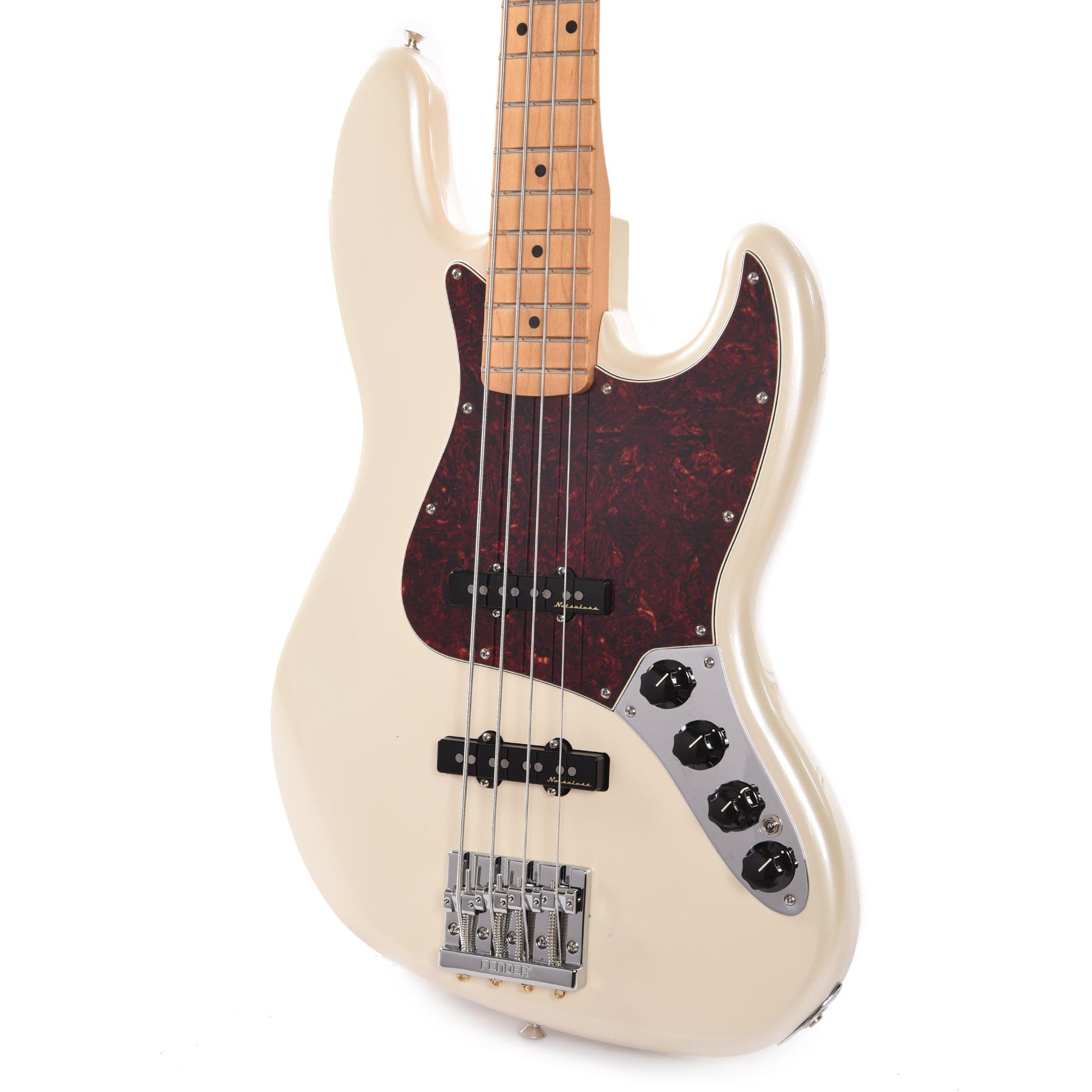Fender Player Plus Active Jazz Bass Olympic Pearl – Chicago Music Exchange