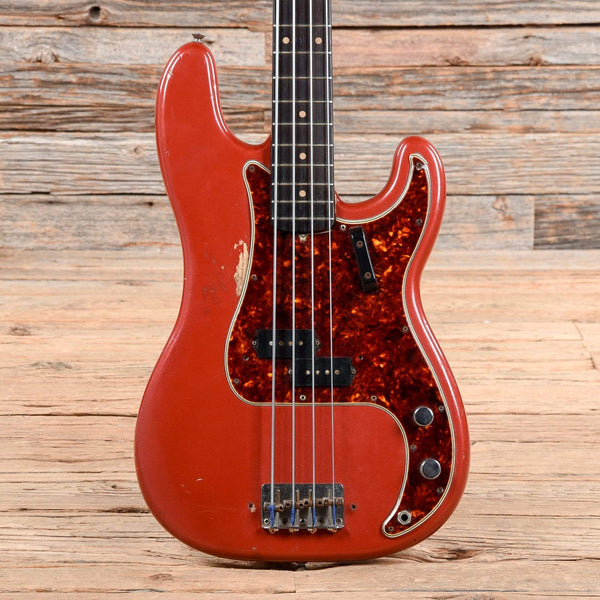 Fender Precision Bass Red Refin 1961 – Chicago Music Exchange