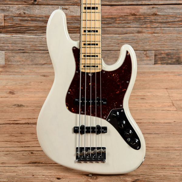 Fender American Deluxe Jazz Bass V Olympic White 2015 – Chicago Music ...