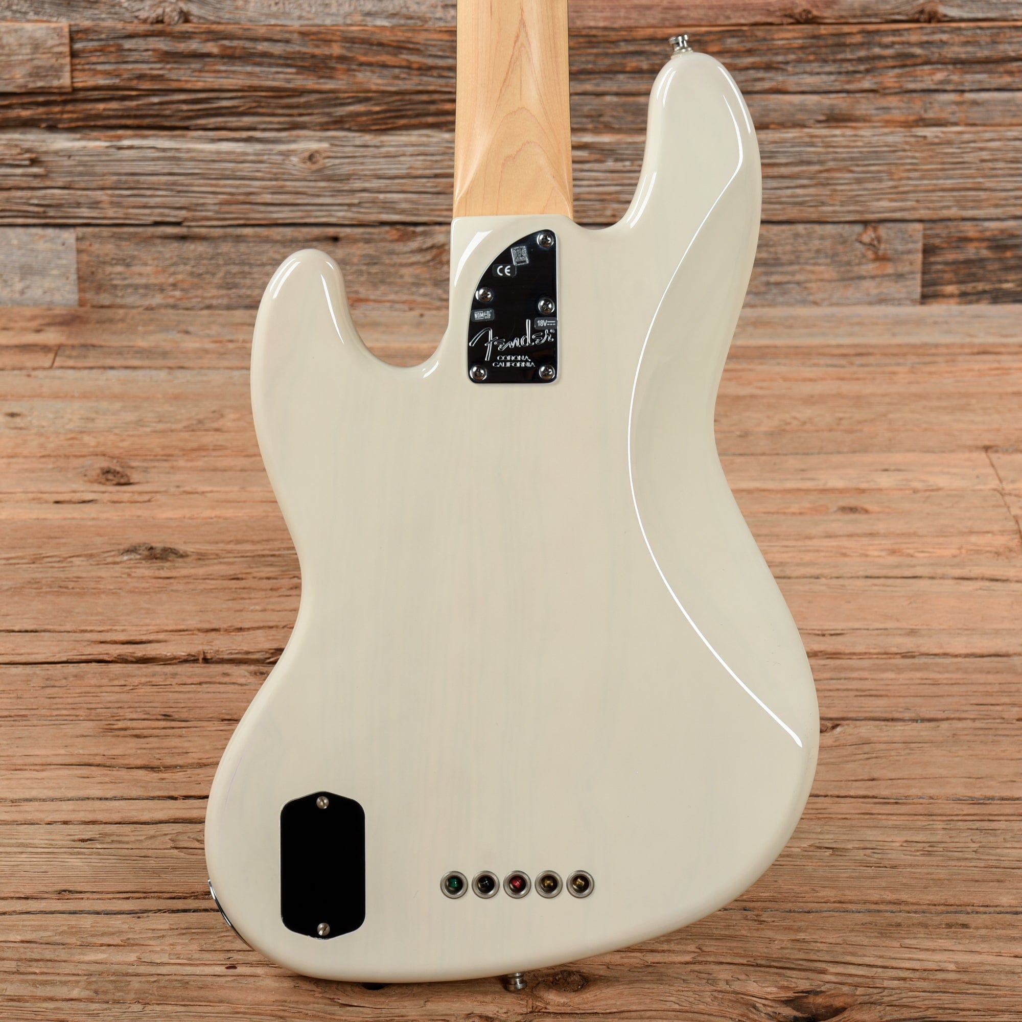 Fender American Deluxe Jazz Bass V Olympic White 2015 – Chicago Music Exchange