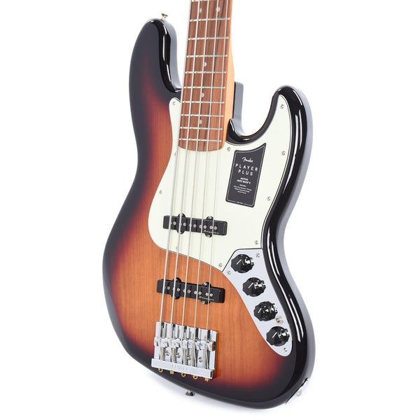 Fender Player Plus Active Jazz Bass V 3-Color Sunburst – Chicago Music ...