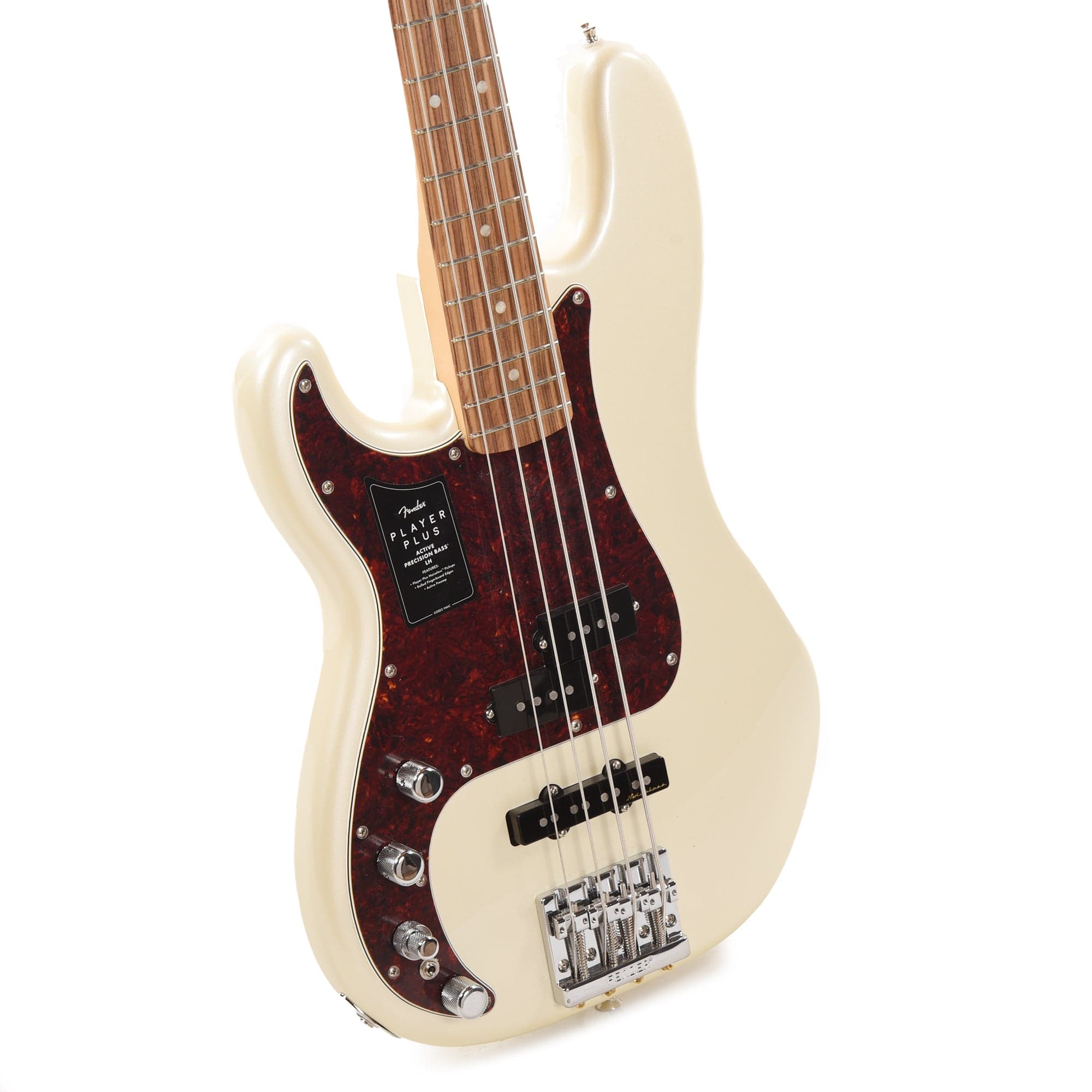 Fender Player Plus Precision Bass Olympic Pearl LEFTY – Chicago Music ...