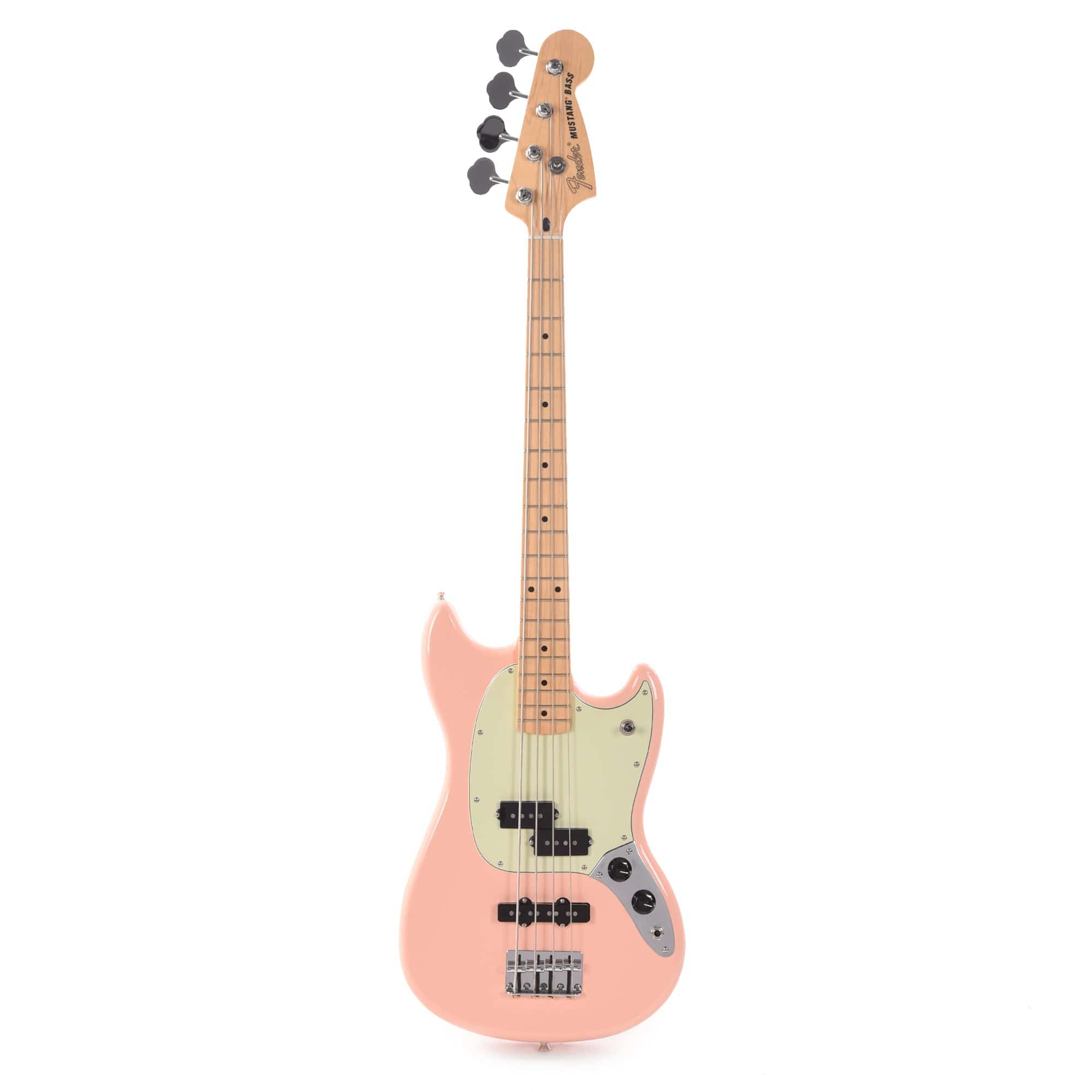 Fender Player Mustang Bass PJ Shell Pink w/Mint Pickguard – Chicago ...