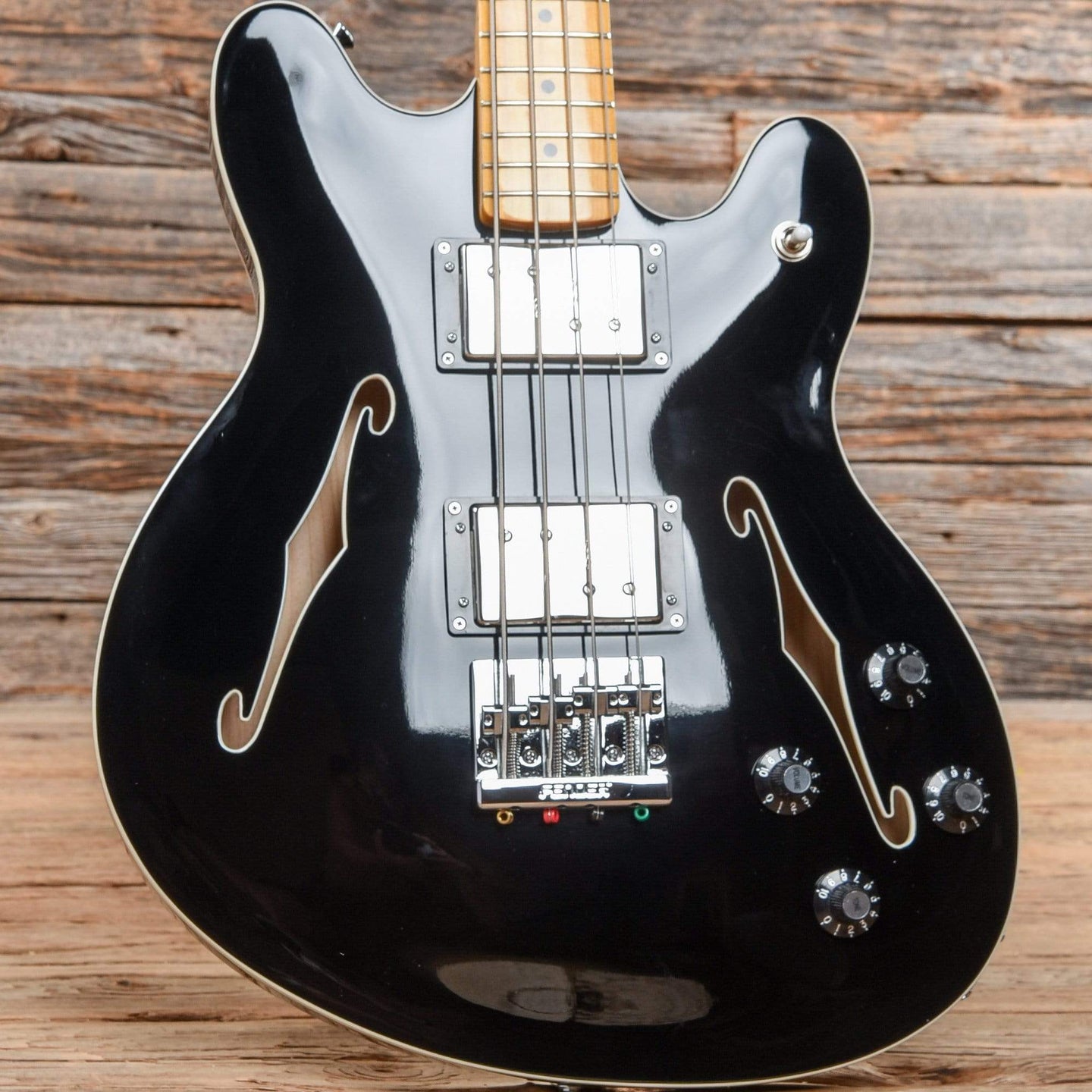 Fender Starcaster Bass Black 2017 – Chicago Music Exchange