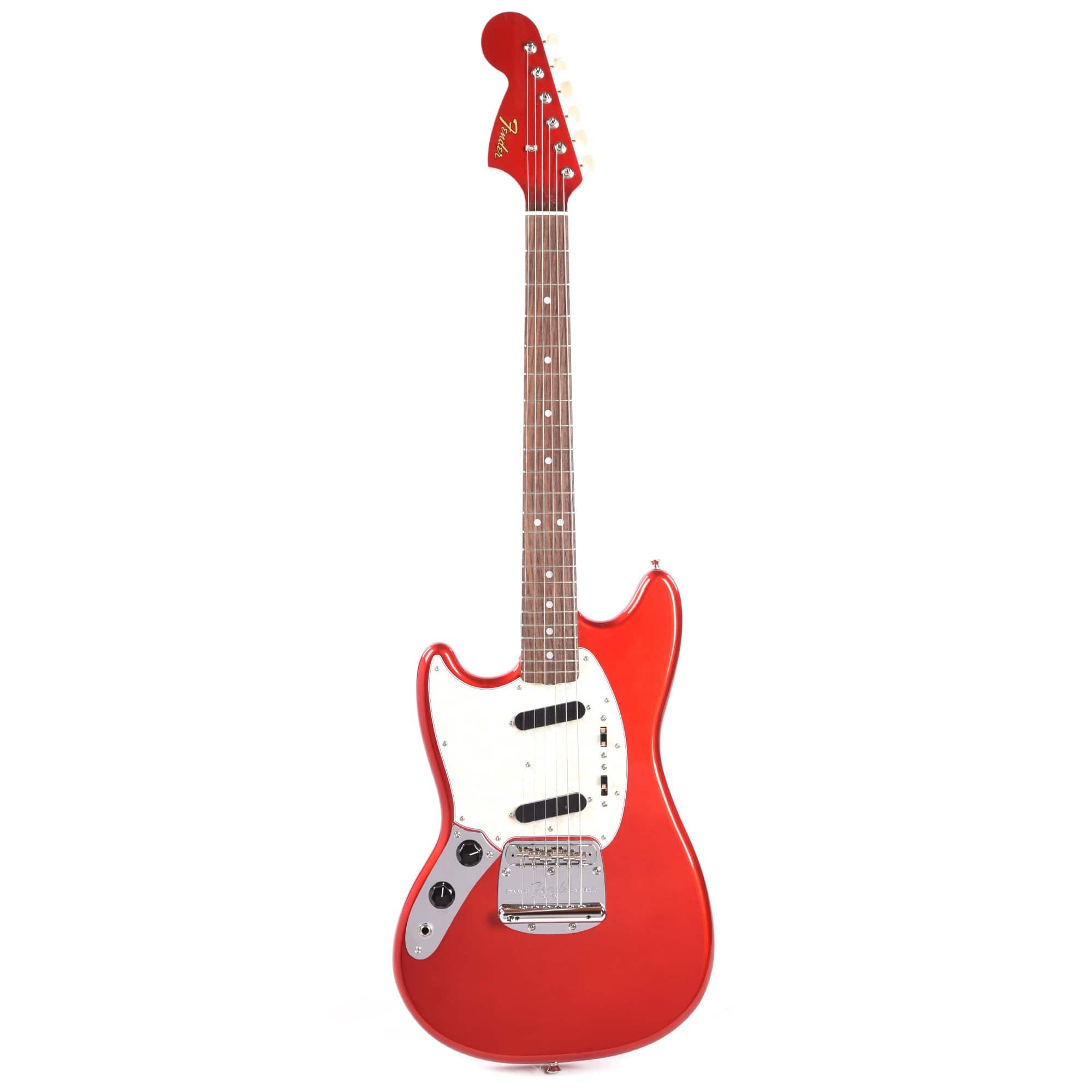 Fender MIJ Traditional 60s Mustang Candy Apple Red LEFTY w/Matching He ...