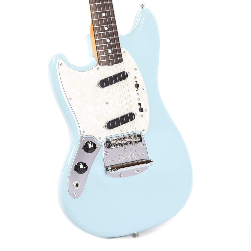 Fender MIJ Traditional 60s Mustang Sonic Blue LEFTY w/Matching Headcap ...