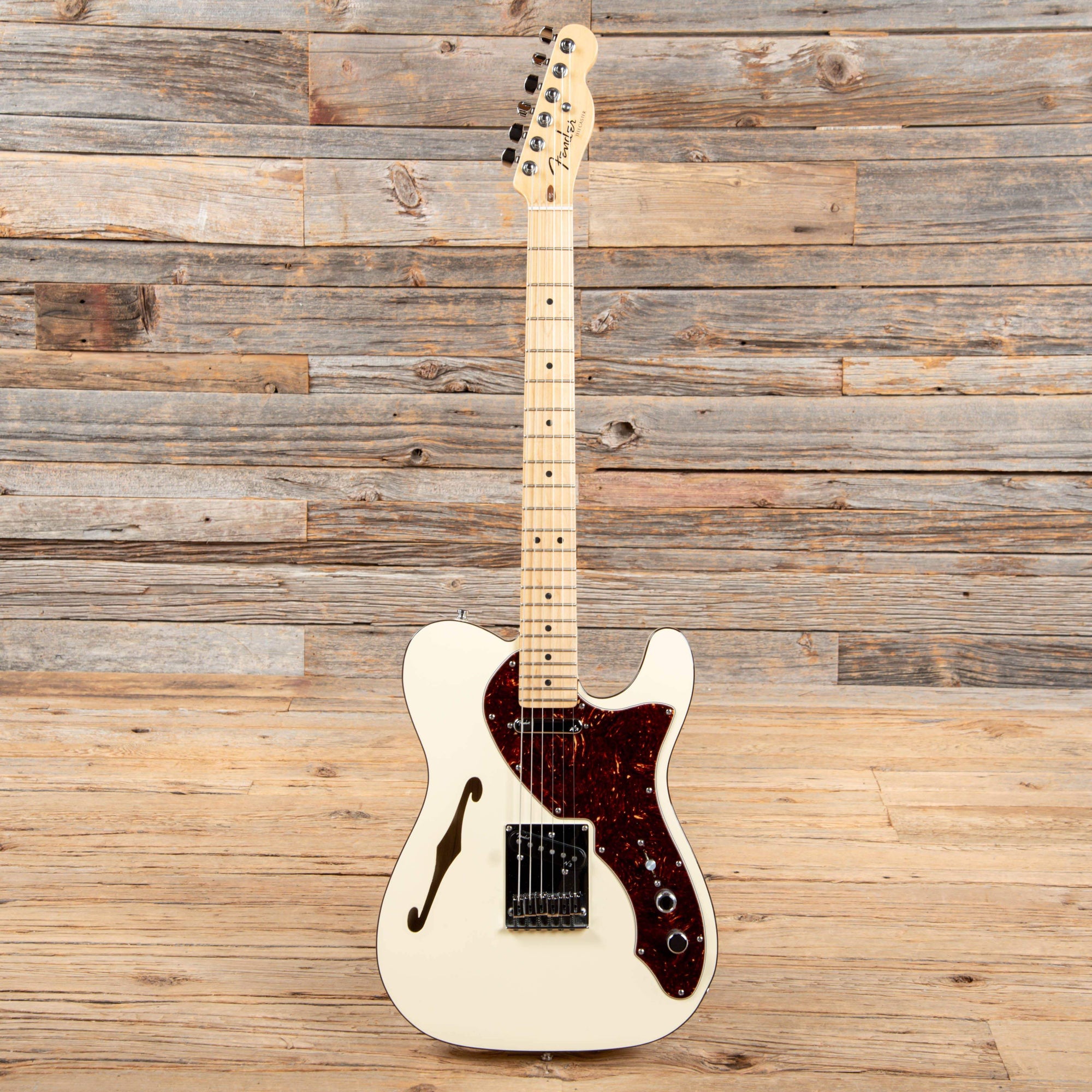 Fender American Deluxe Telecaster Thinline Olympic White 2013 – Chicago ...