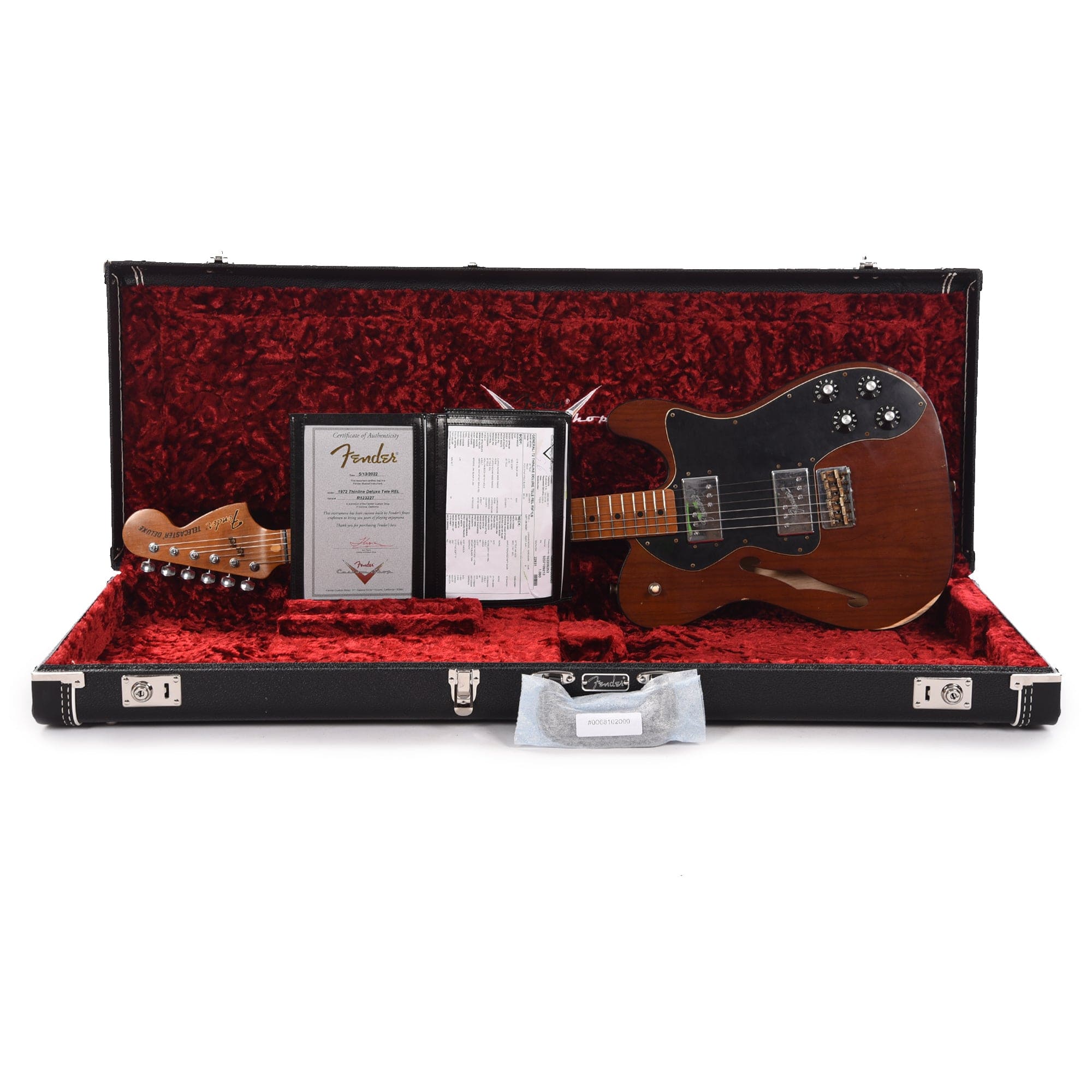 Fender Custom Shop 1972 Thinline Deluxe Relic Ash Walnut w/Roasted Nec ...