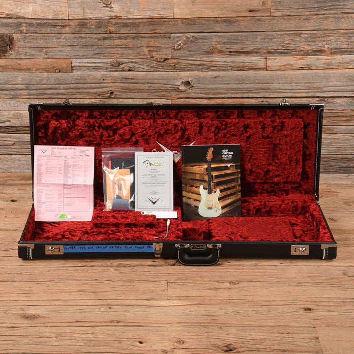 Fender Custom Shop 72 Telecaster Thinline HH Aged Blue Flower Blue Flo ...