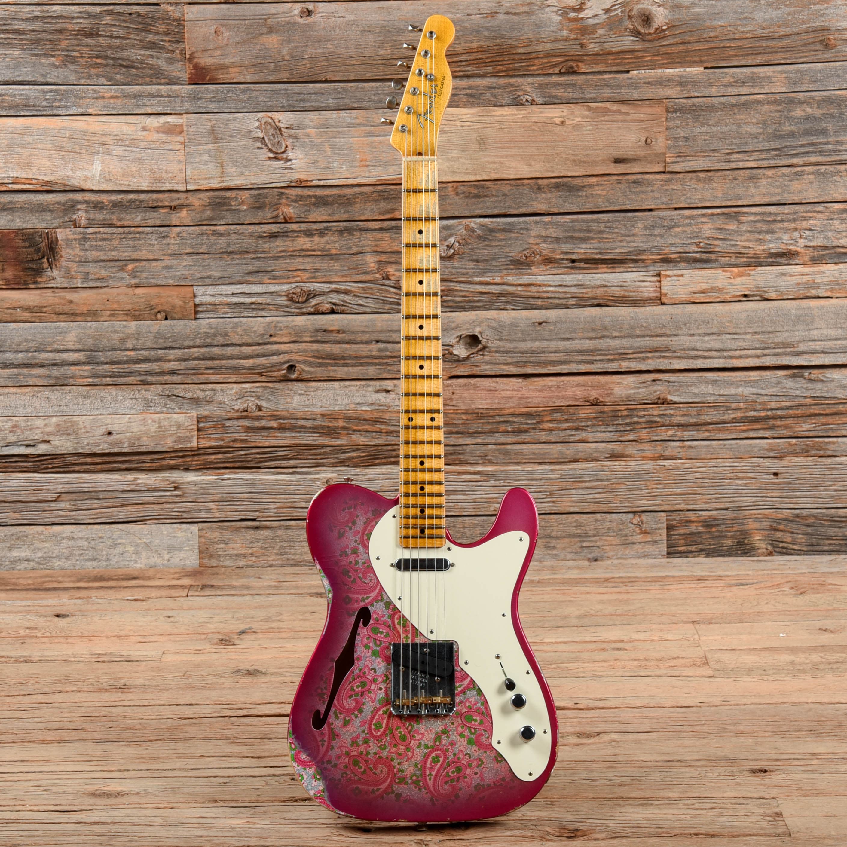 Fender Custom Shop Limited Edition '50s Telecaster Thinline Relic Pink ...