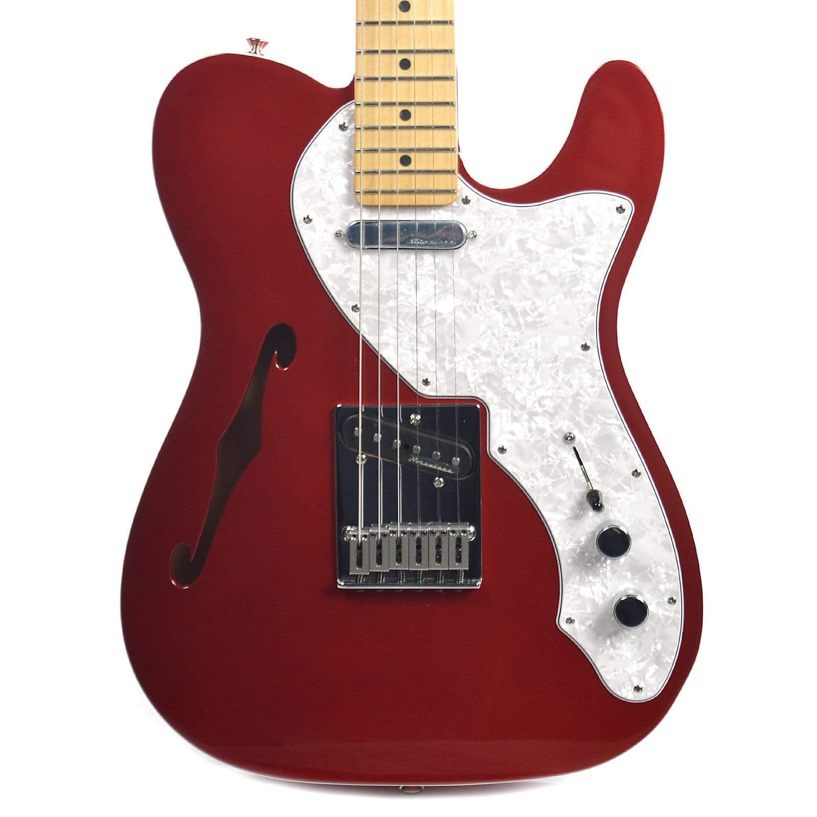 Fender Deluxe Telecaster Thinline MN Candy Apple Red – Chicago Music ...