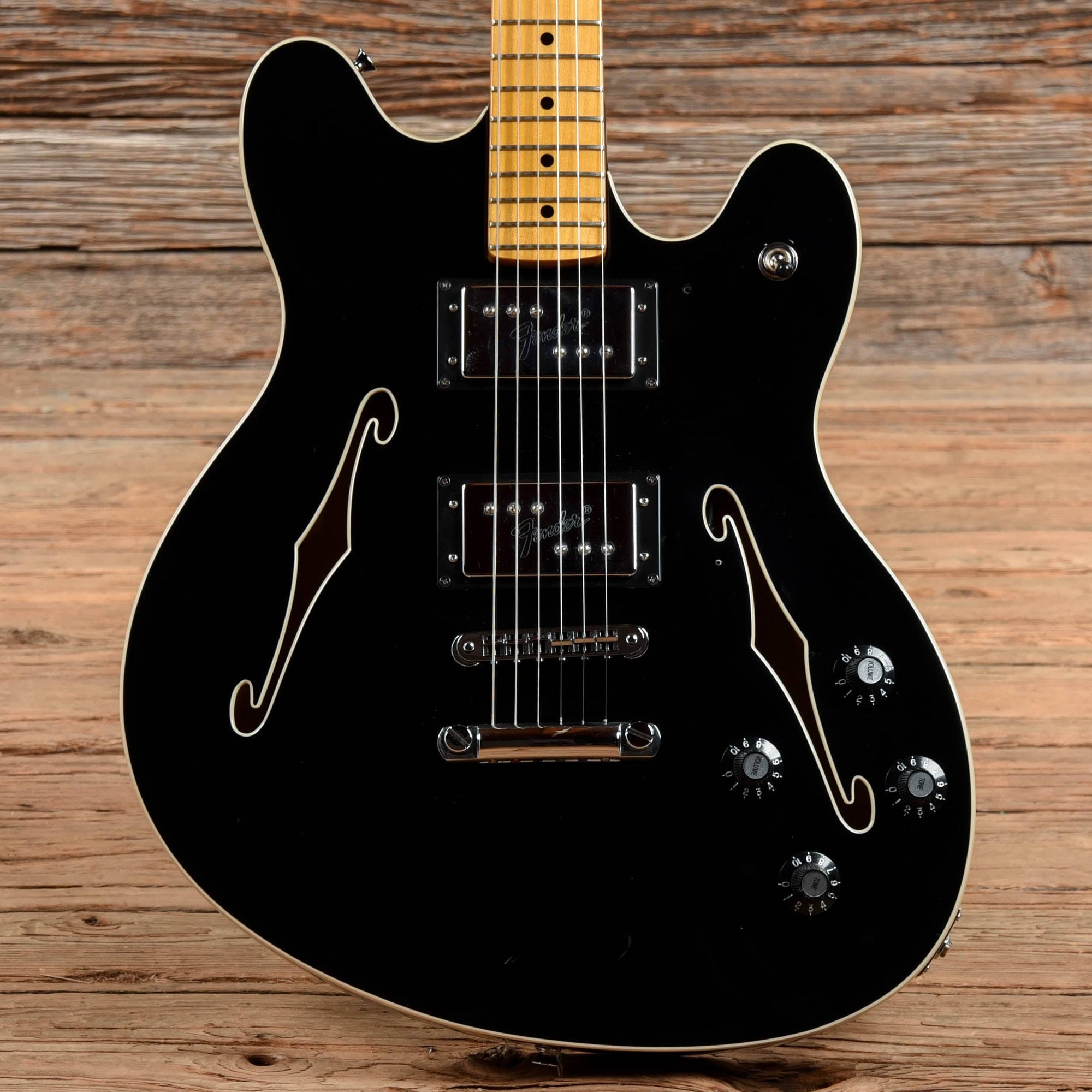Fender Modern Player Starcaster Black 2014 – Chicago Music Exchange