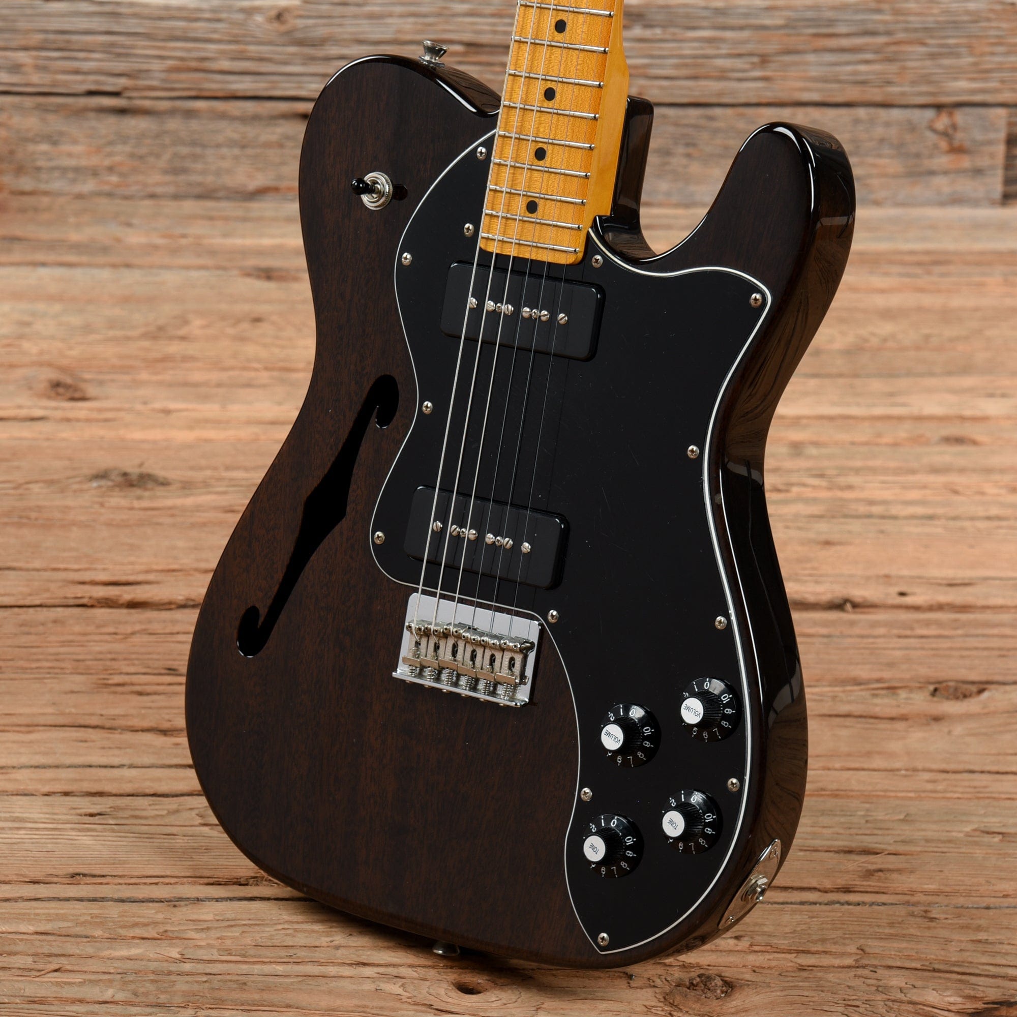 Fender Modern Player Telecaster Thinline Transparent Black 2015 ...