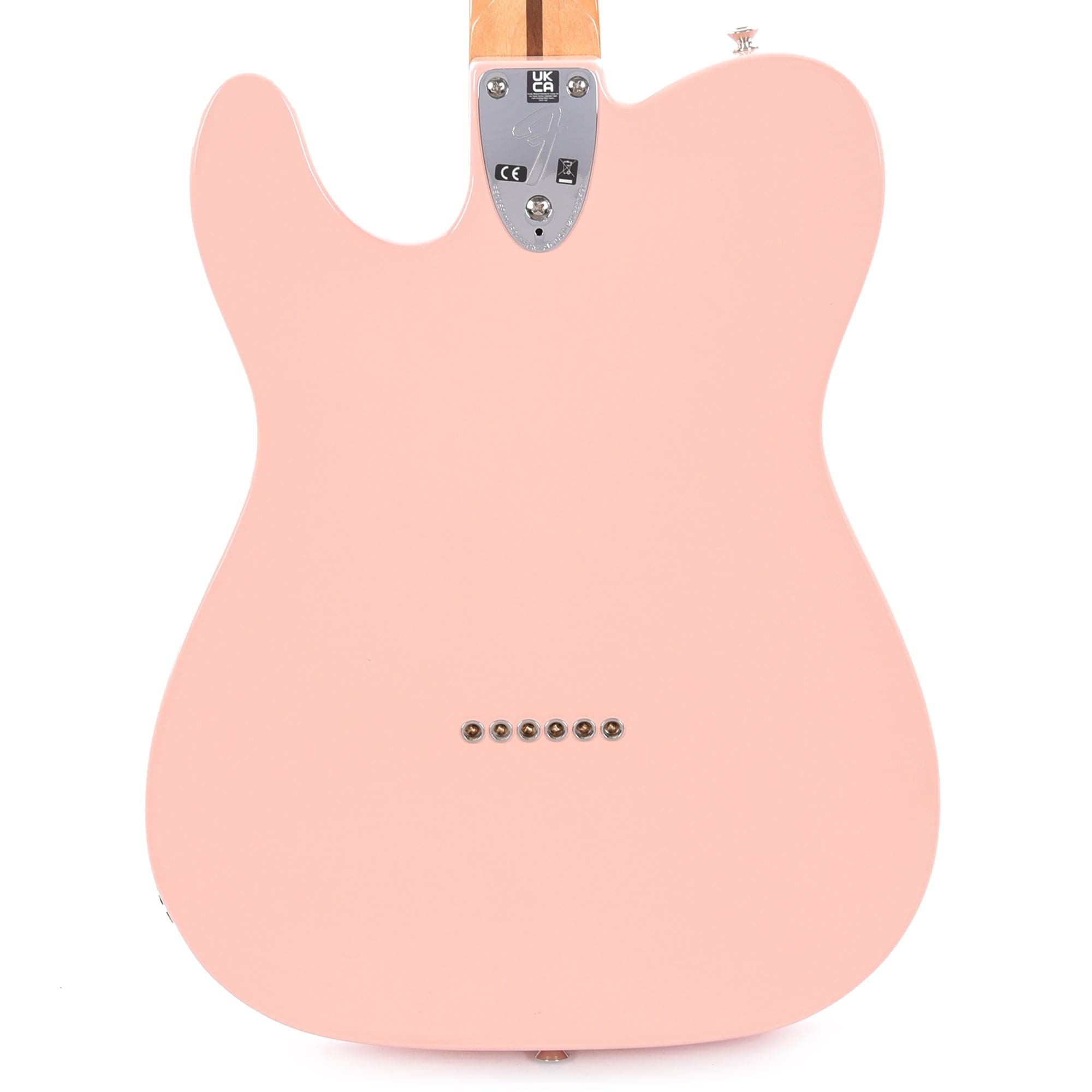 Fender Vintera '70s Telecaster Thinline Shell Pink w/4-Ply Aged Pearl ...
