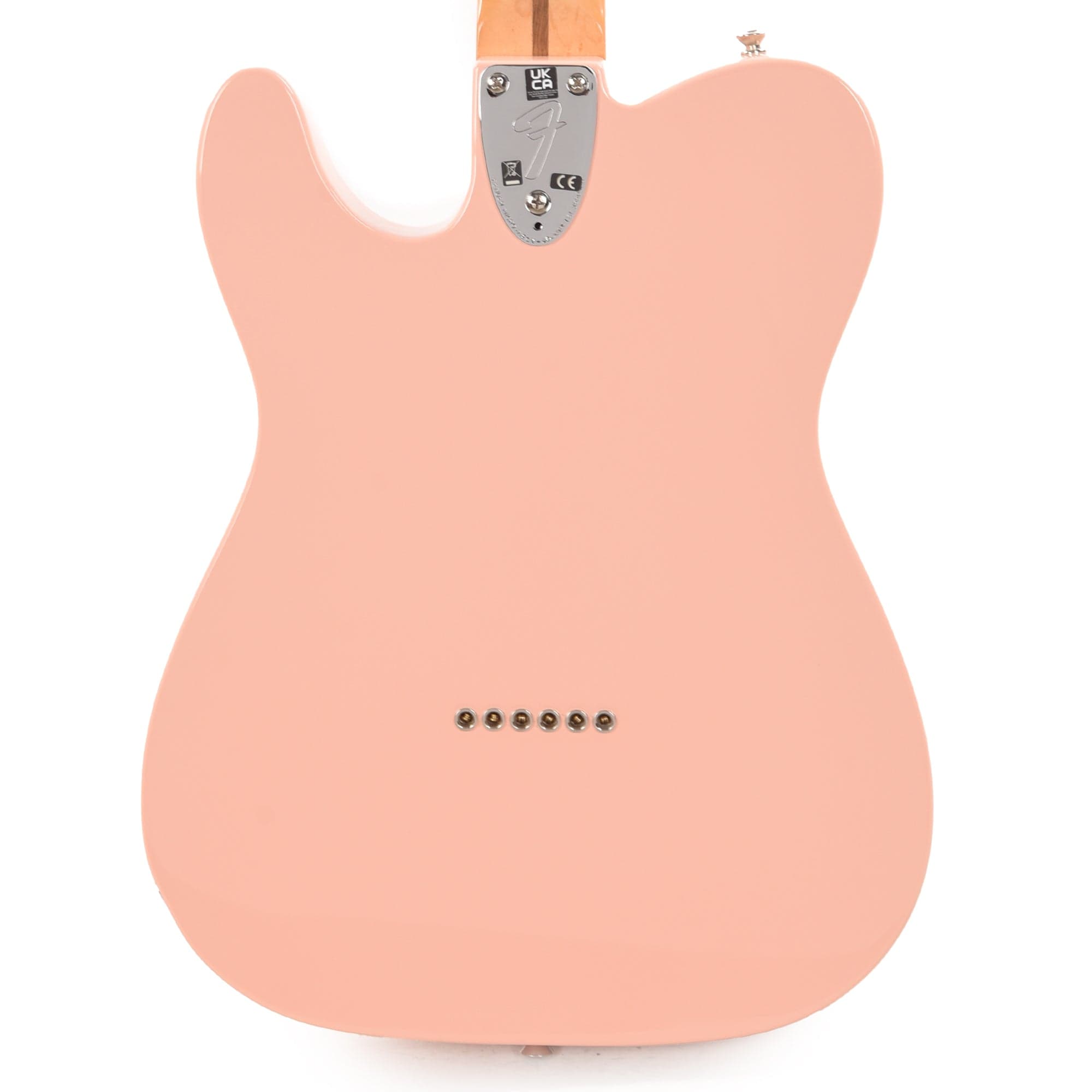 Fender Vintera '70s Telecaster Thinline Shell Pink w/4-Ply Aged Pearl ...