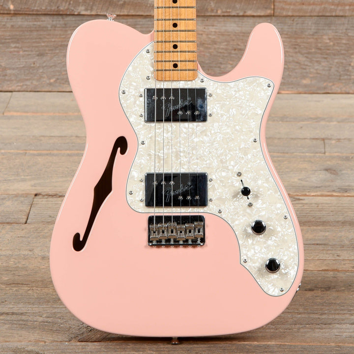 Fender Vintera '70s Telecaster Thinline Shell Pink w/4-Ply Aged Pearl ...