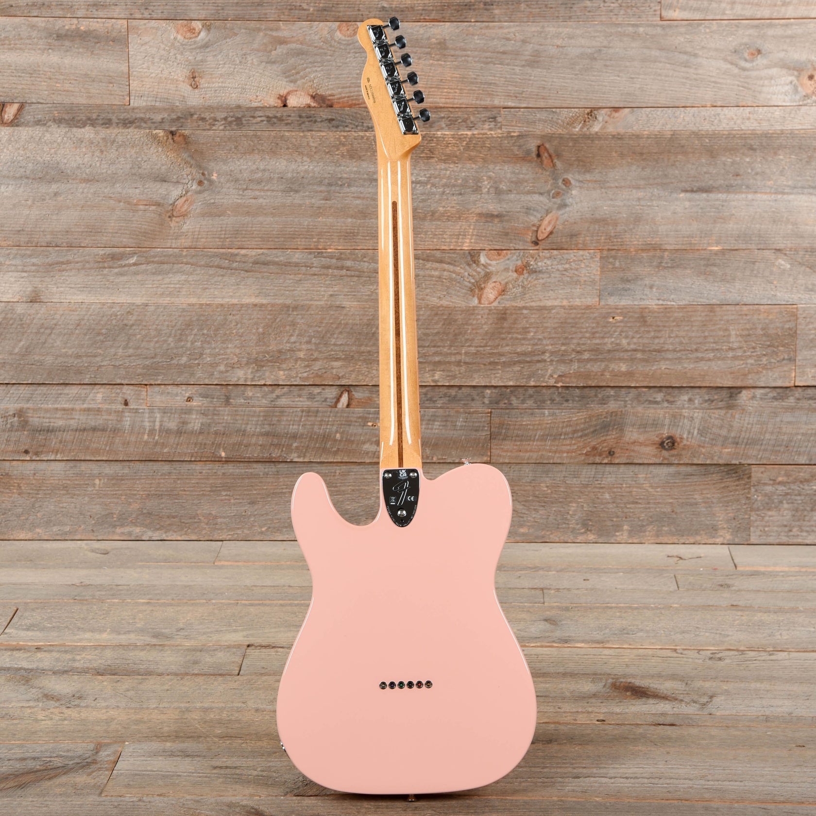 Fender Vintera '70s Telecaster Thinline Shell Pink w/4-Ply Aged Pearl ...