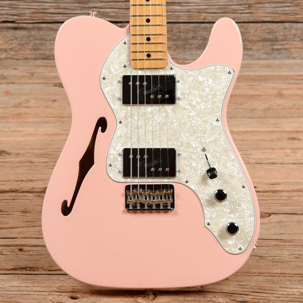Fender Vintera '70s Telecaster Thinline Shell Pink w/4-Ply Aged Pearl ...