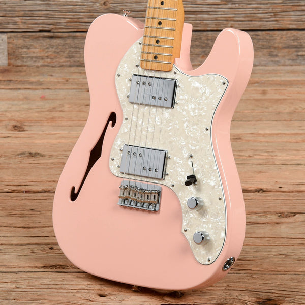 Fender Vintera '70s Telecaster Thinline Shell Pink w/4-Ply Aged Pearl ...