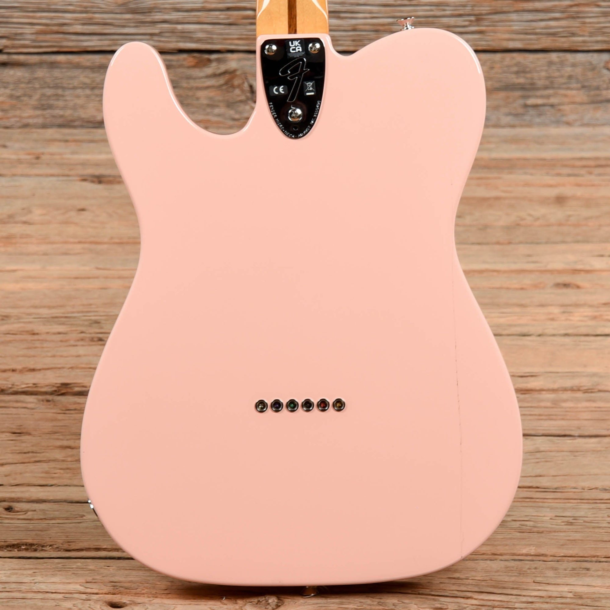 Fender Vintera '70s Telecaster Thinline Shell Pink w/4-Ply Aged Pearl ...