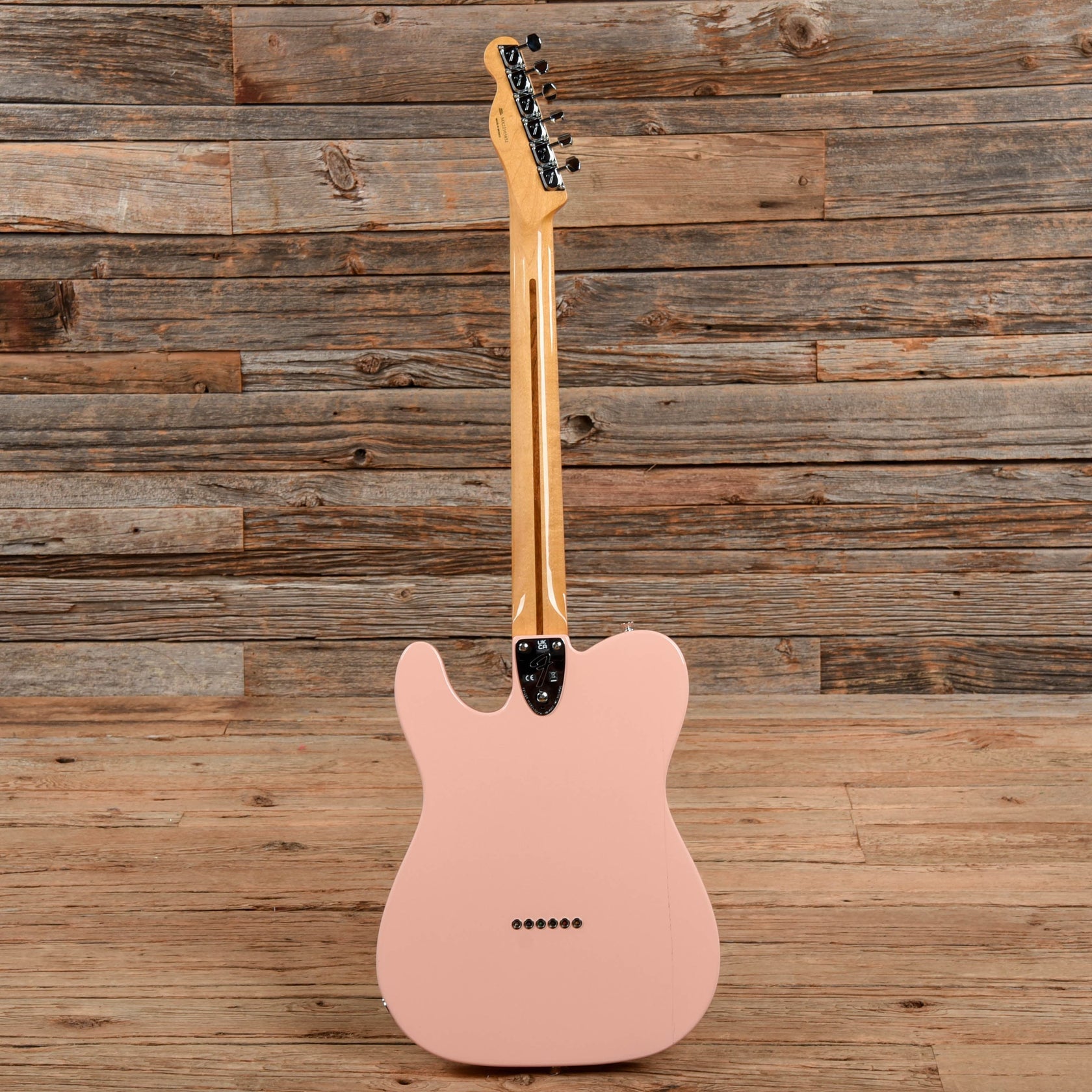 Fender Vintera '70s Telecaster Thinline Shell Pink w/4-Ply Aged Pearl ...