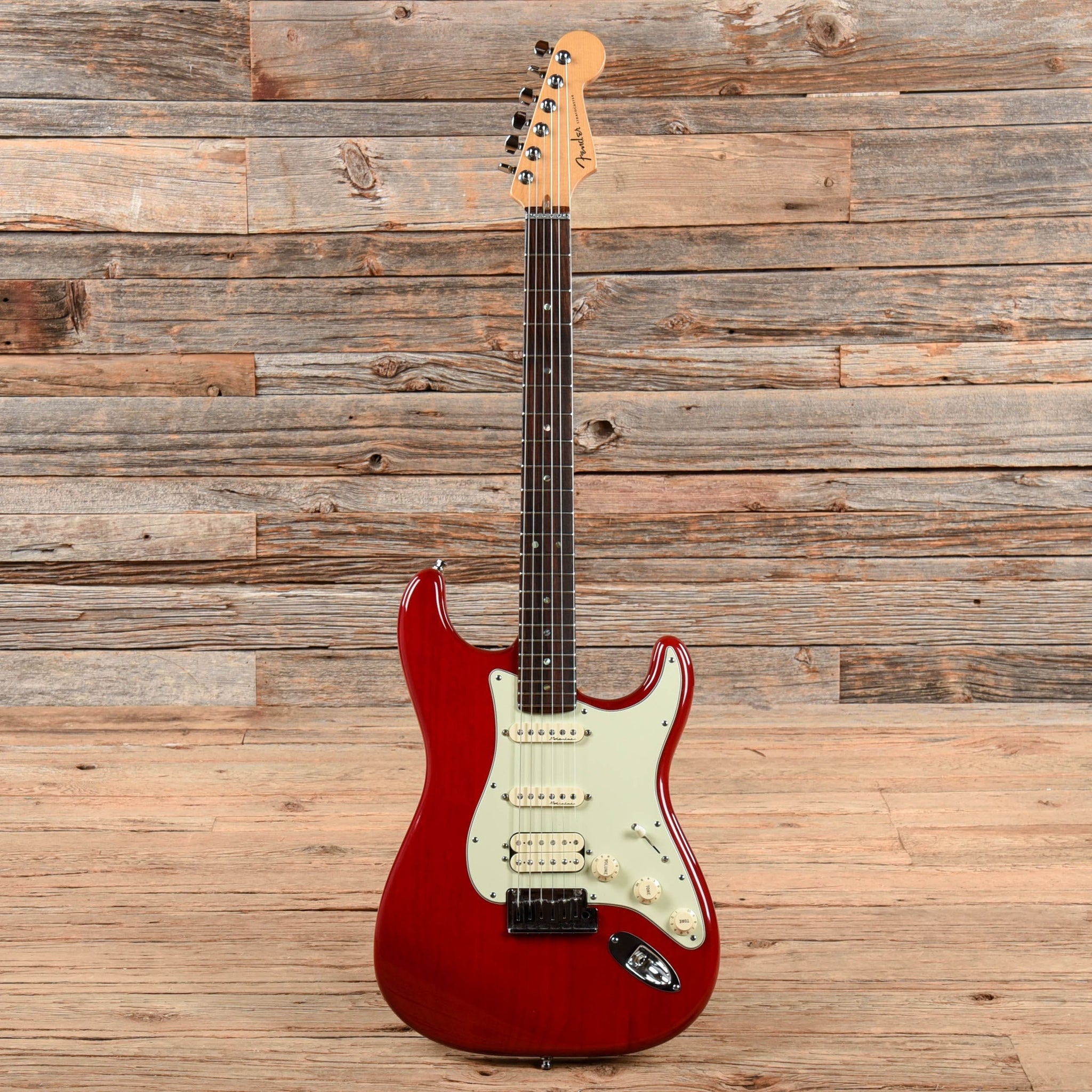 Fender American Deluxe Fat Stratocaster Crimson Red Transparent 2001 ...