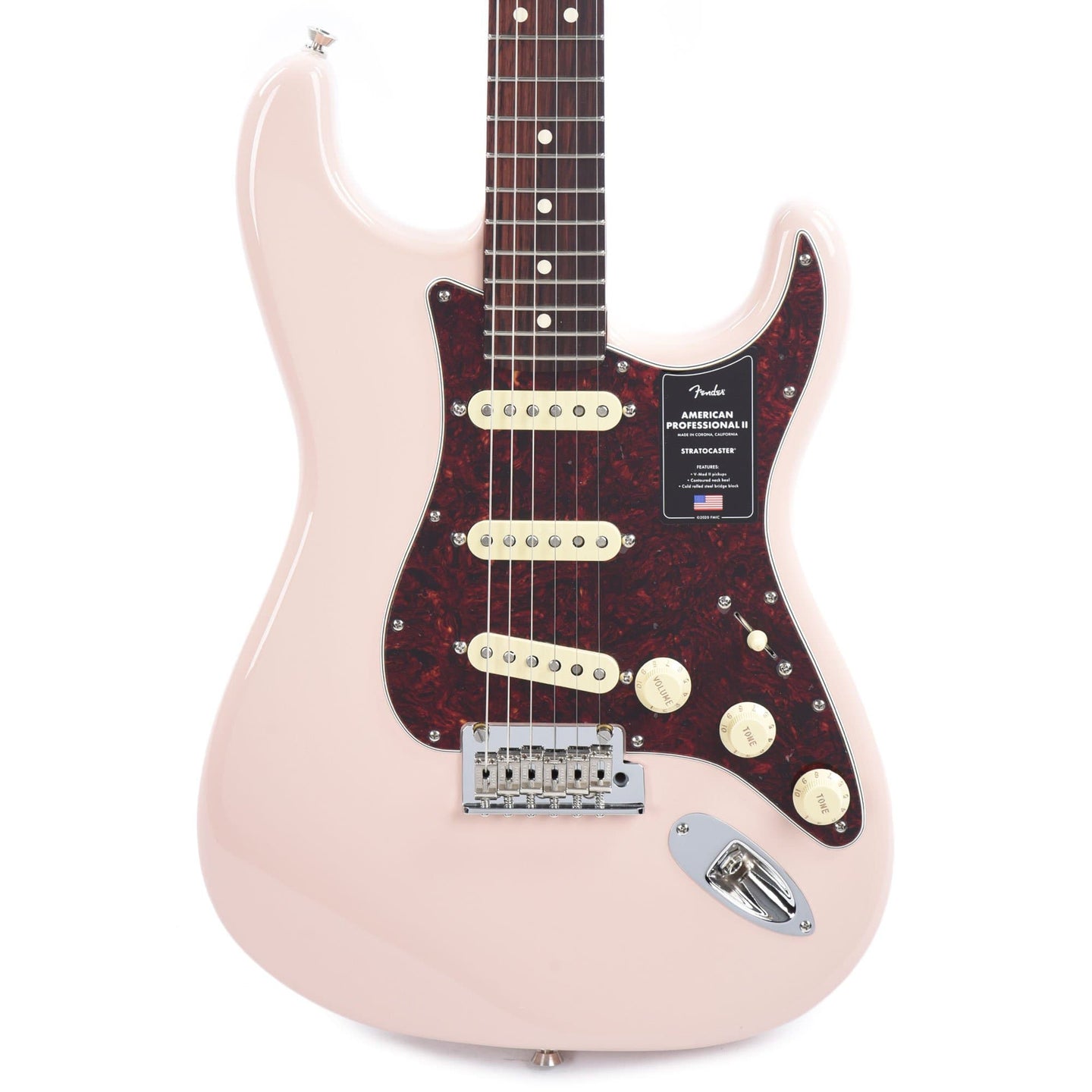 Fender American Professional II Stratocaster Rosewood Neck Shell Pink ...