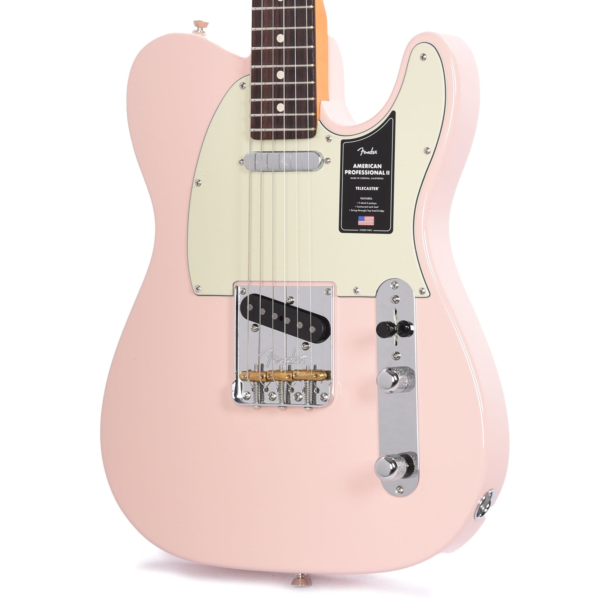 Fender American Professional II Telecaster Shell Pink – Chicago Music ...