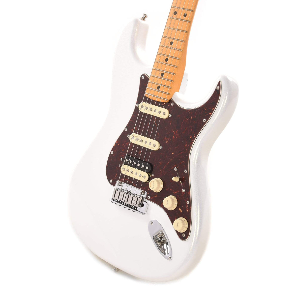 Fender American Ultra Stratocaster Arctic Pearl – Chicago Music Exchange