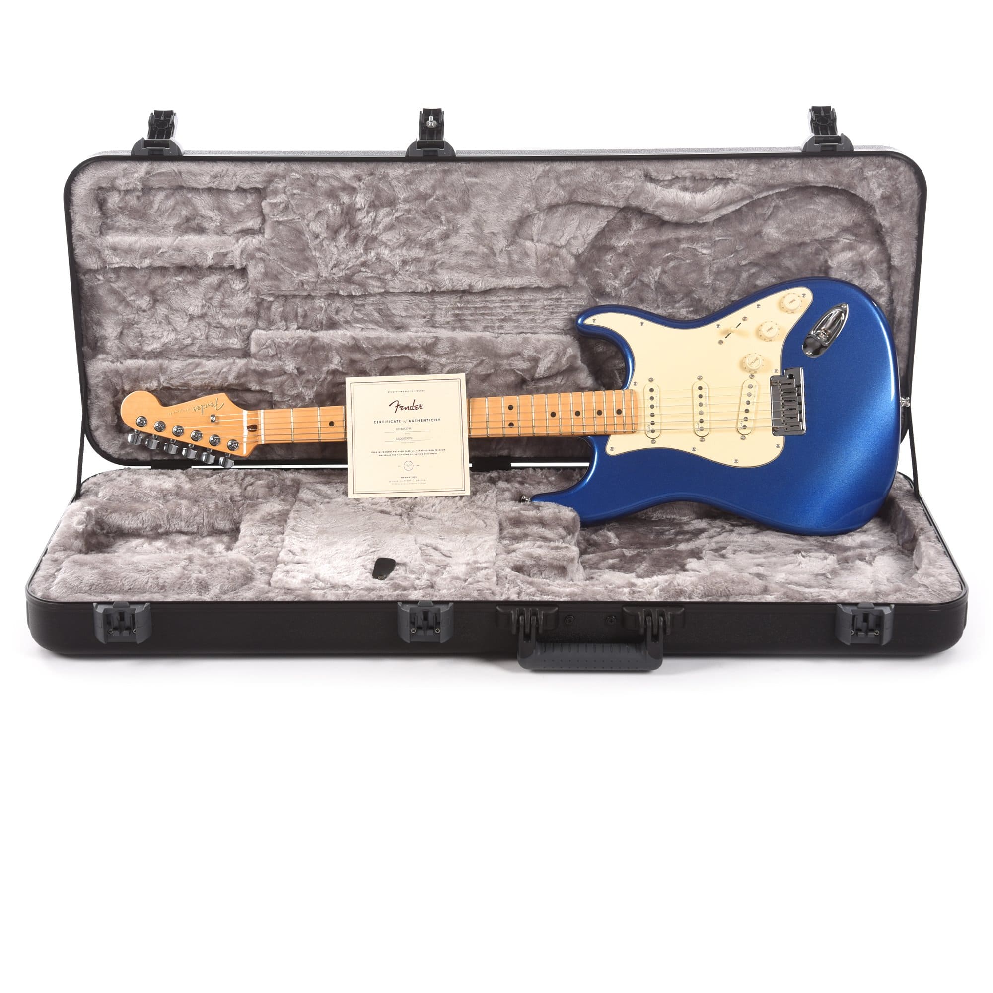Fender American Ultra Stratocaster Cobra Blue – Chicago Music Exchange