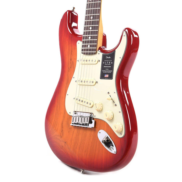 Fender American Ultra Stratocaster Plasma Red Burst – Chicago Music ...