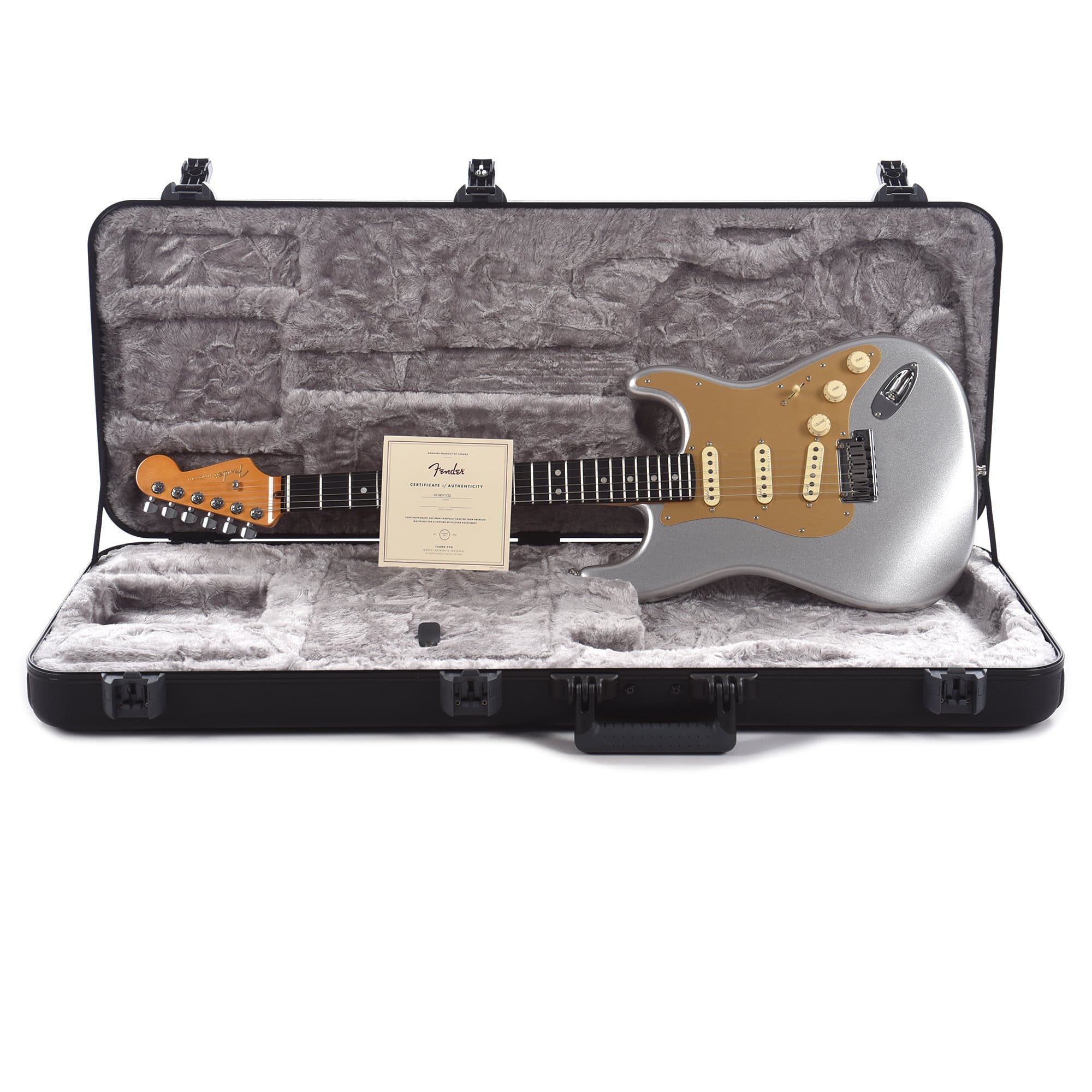 Fender American Ultra Stratocaster Quicksilver w/Ebony Fingerboard & A ...