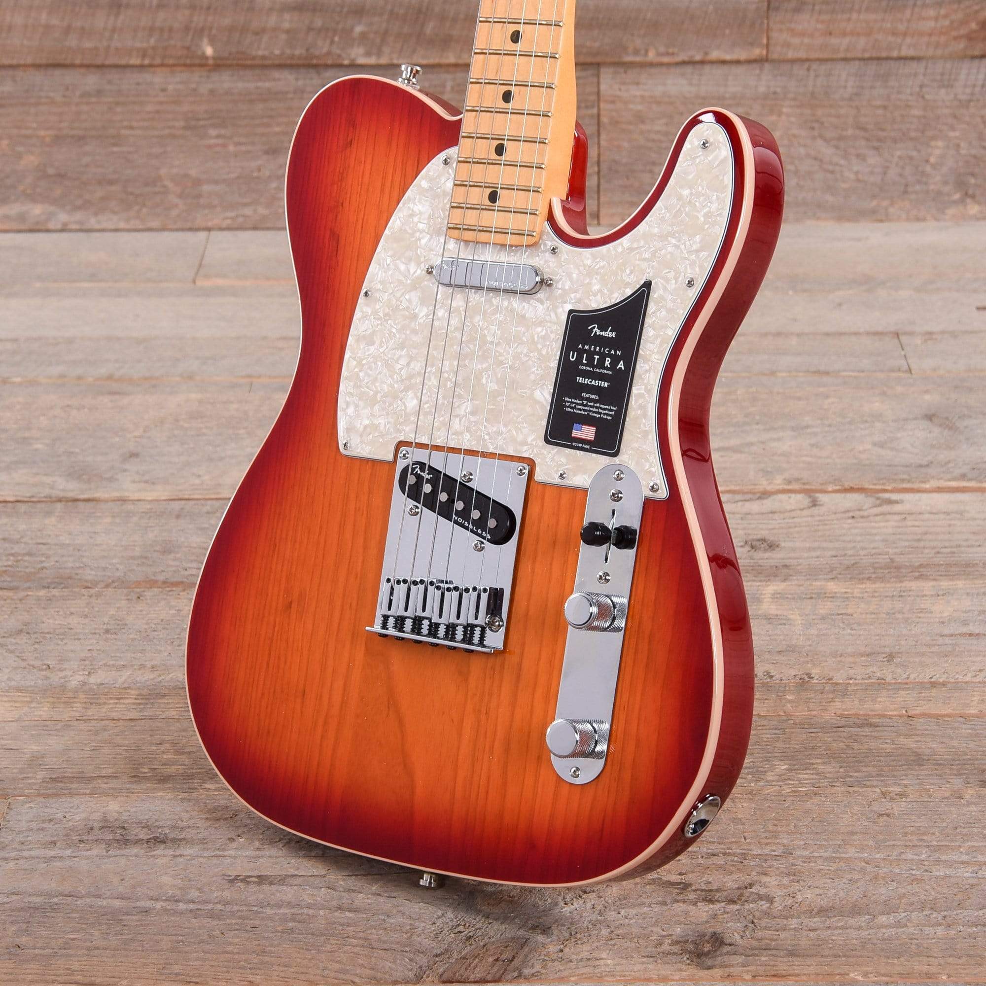 Fender American Ultra Telecaster Plasma Red Burst – Chicago Music Exchange