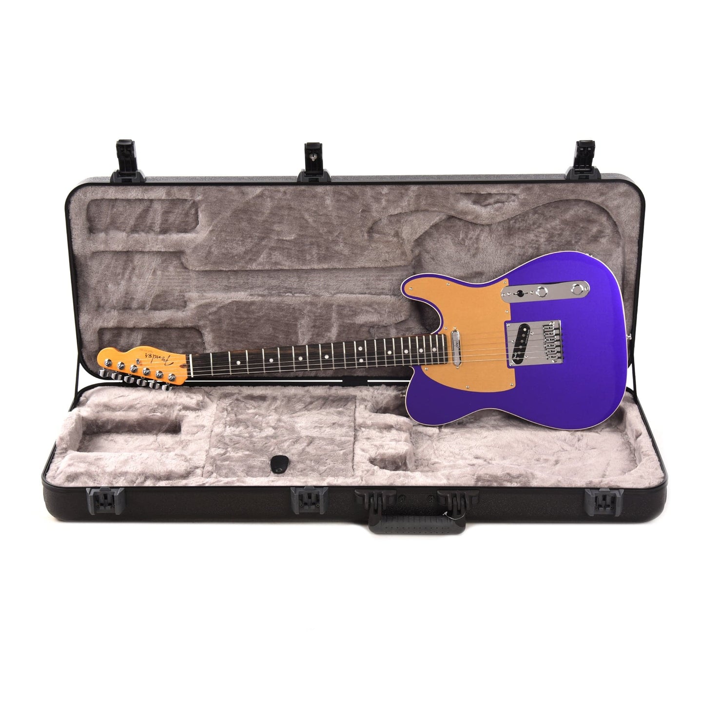 Fender American Ultra Telecaster Plum Metallic & Anodized Gold Pickgua ...